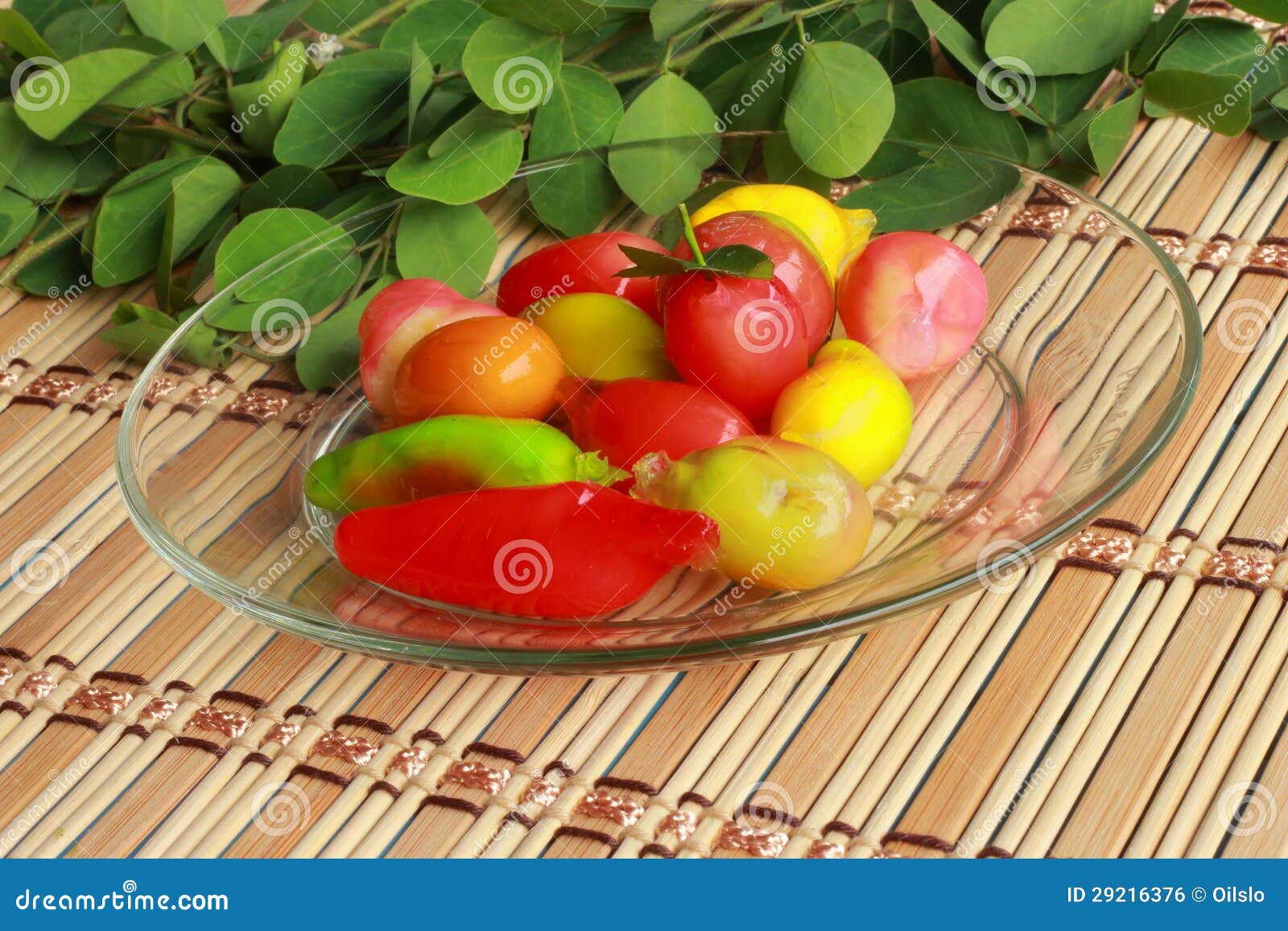 Luk Chup - Dessert Thailand Stock Photo - Image of cooking, colors ...