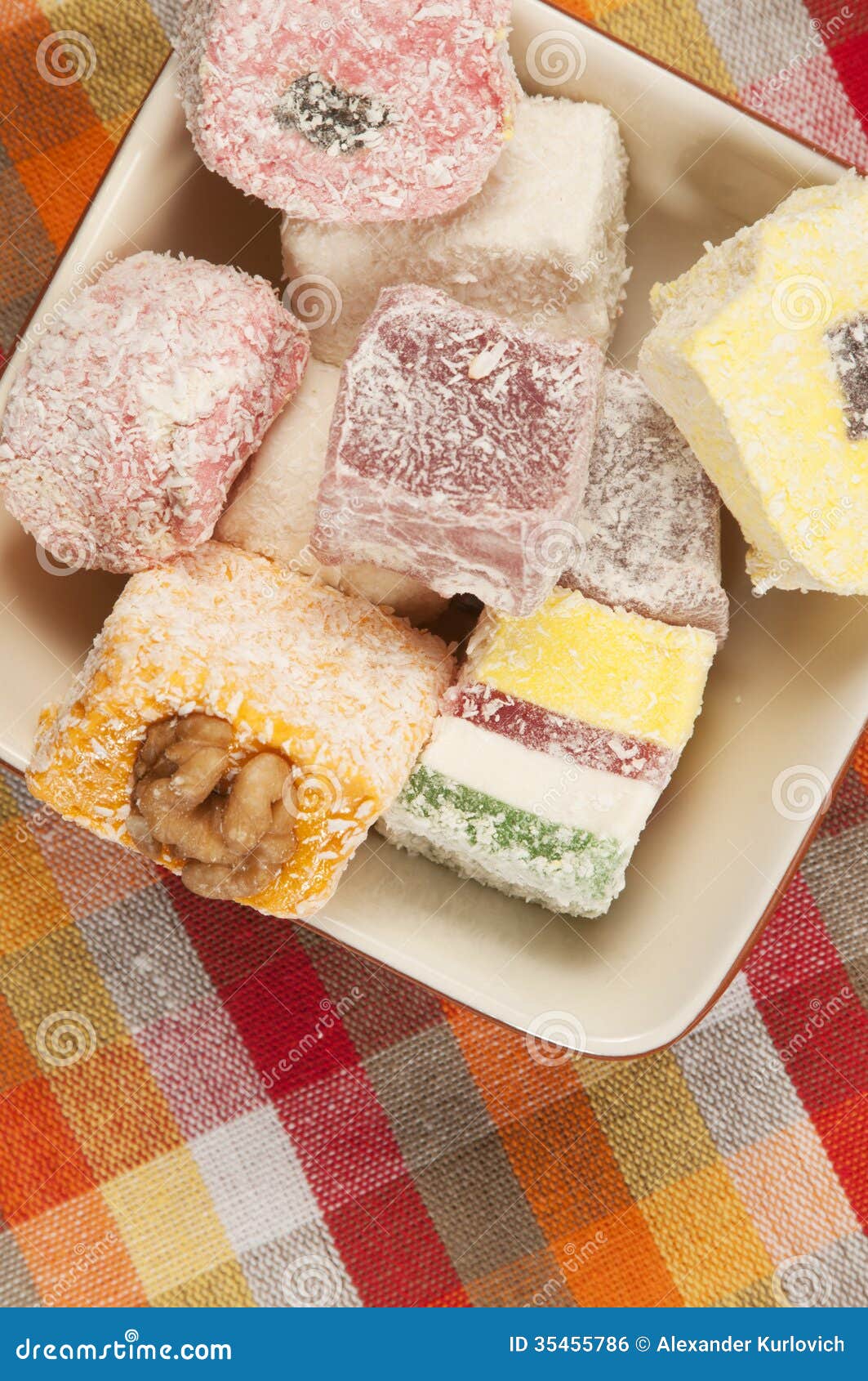 Lukum (Turkish Delight) Assort Stock Photo - Image of candy, food: 35455786