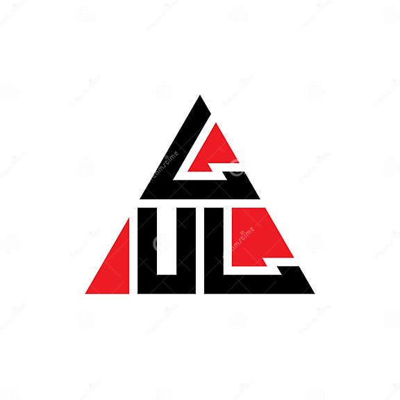 LUL Triangle Letter Logo Design with Triangle Shape. LUL Triangle Logo ...