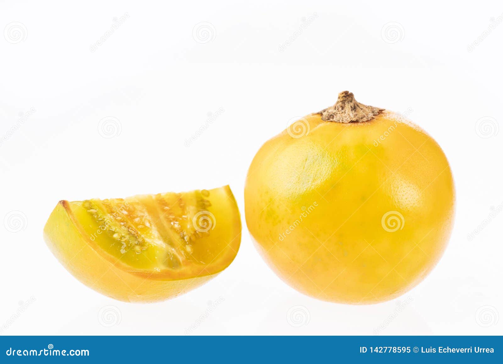 Lulo Fruit from Colombia - Solanum Quitoense Stock Image - Image of ...