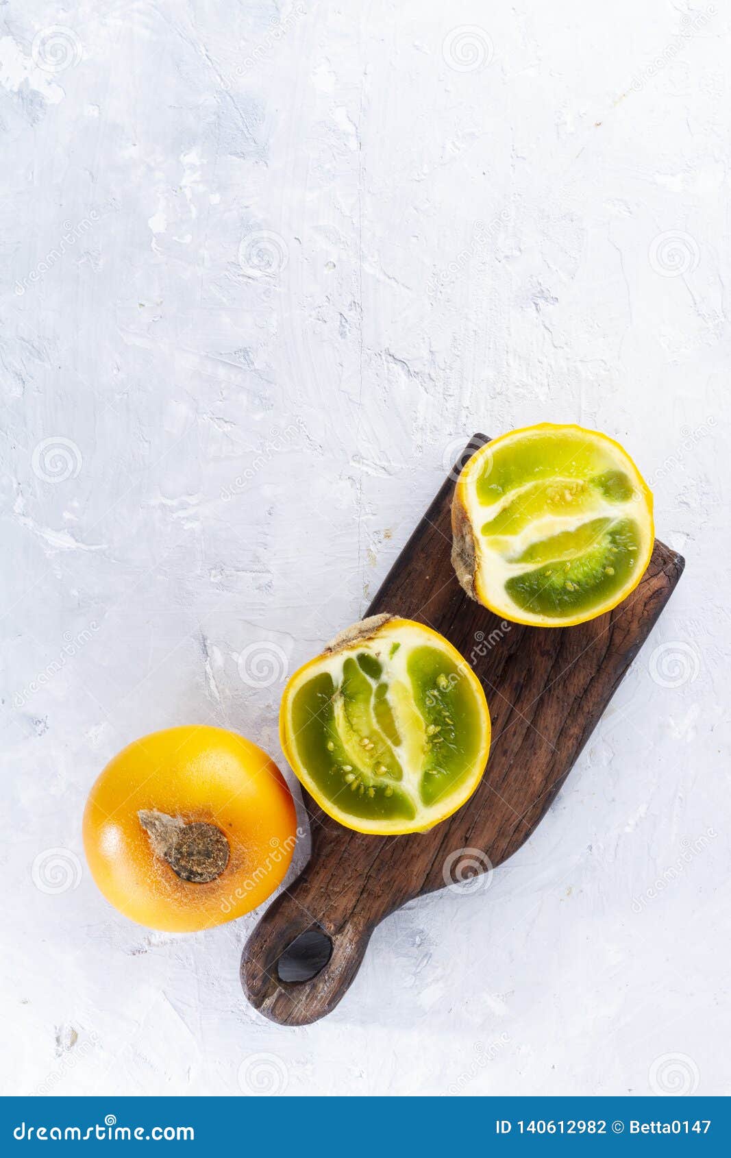 Lulo Fruit on White Background Stock Photo - Image of light, natural ...