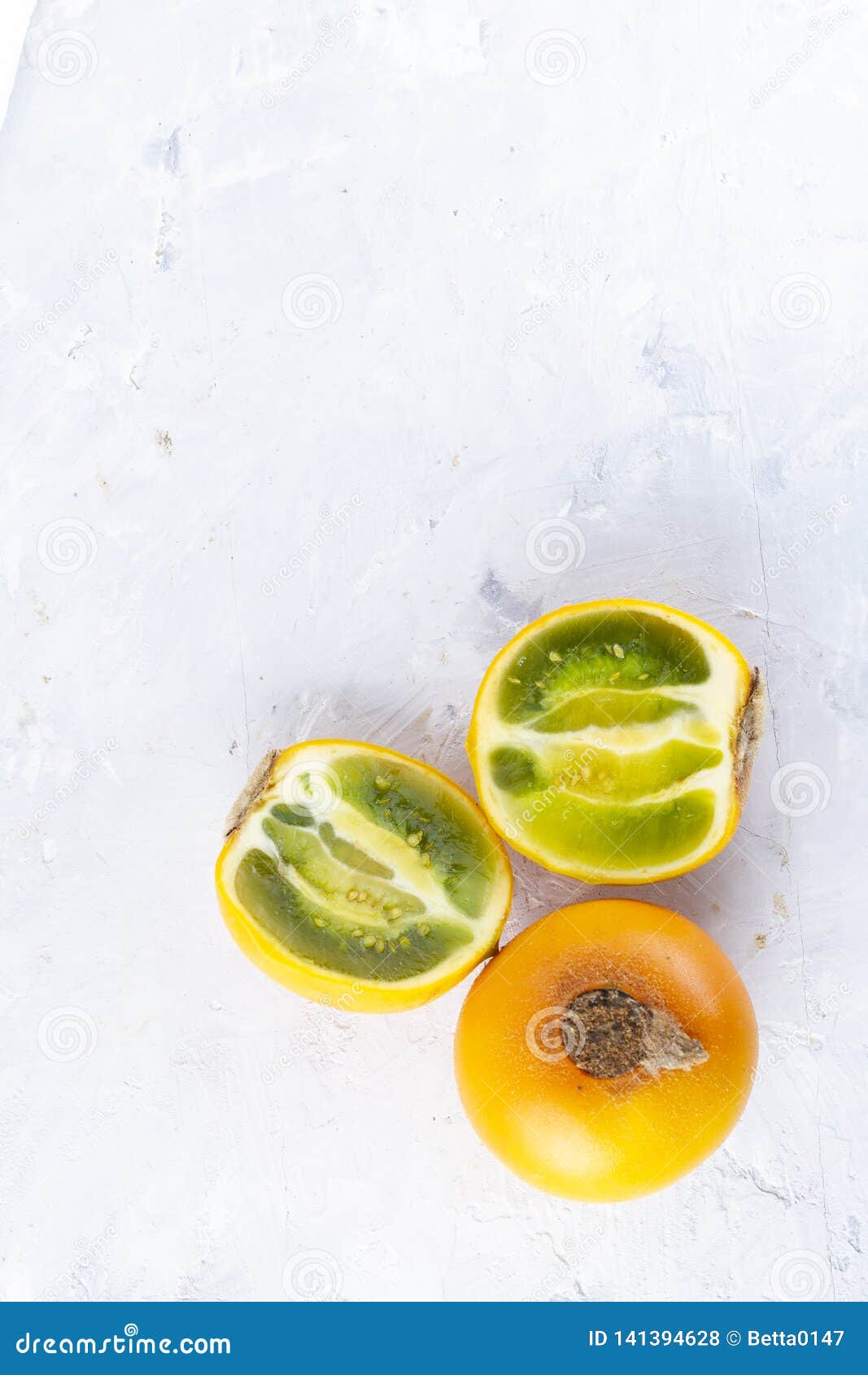 Lulo Fruit on White Background Stock Photo - Image of fresh, healthy ...