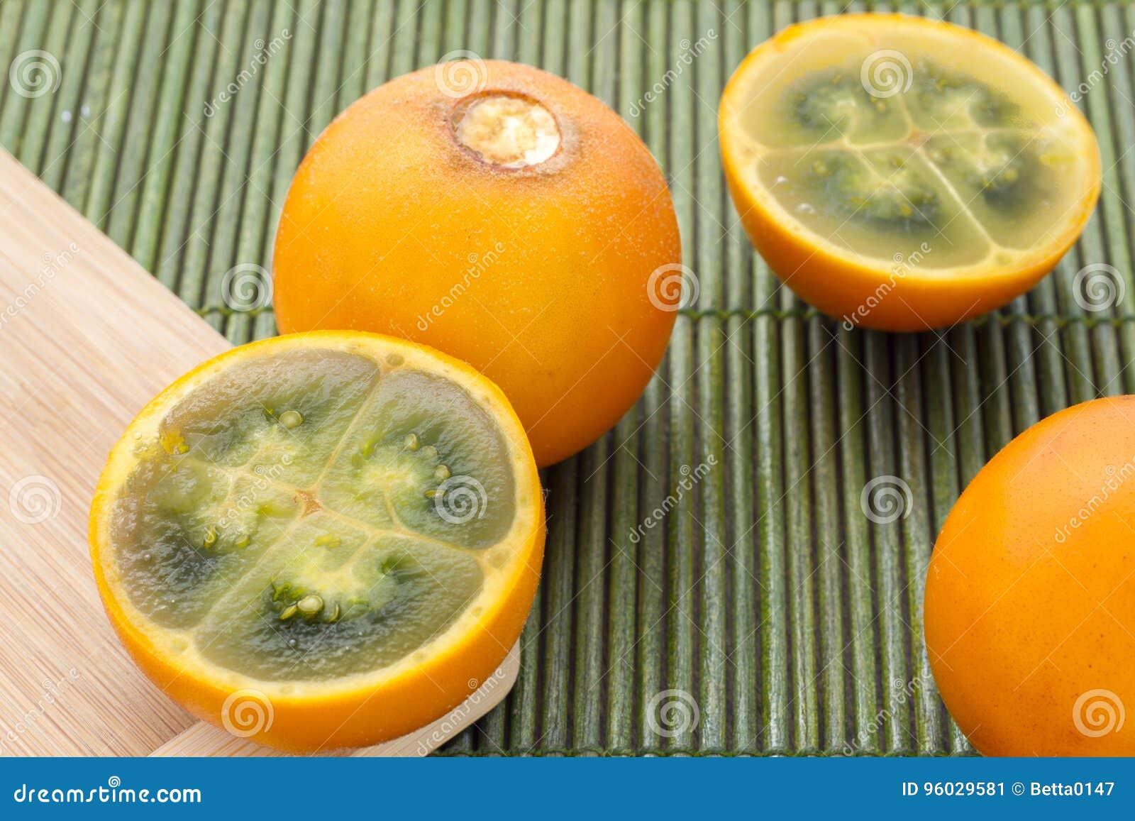 Lulo stock image. Image of texture, juice, tasty, ecuador - 96029581