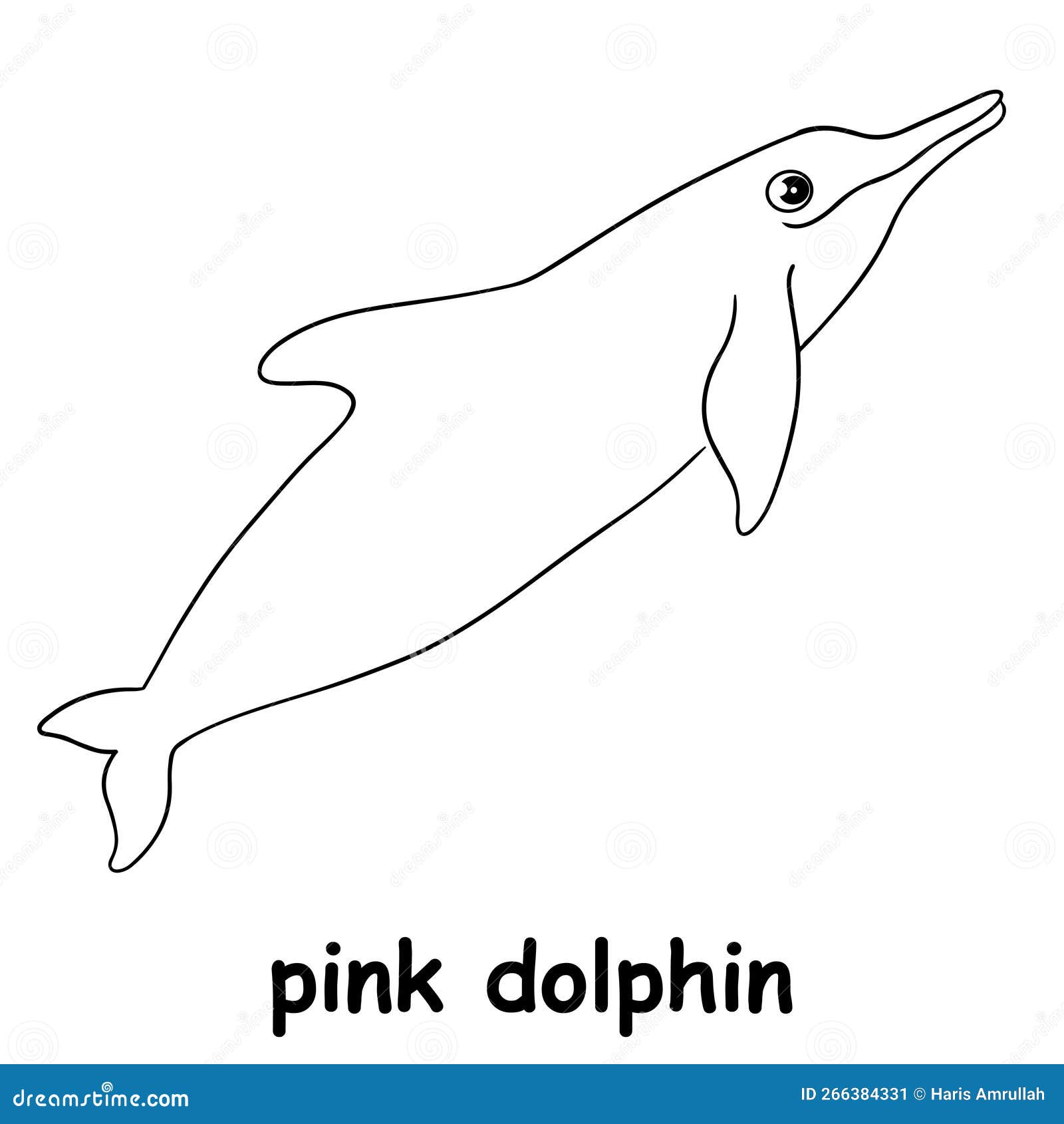 Kids Line Illustration Coloring Animal. Outline Vector for Children ...