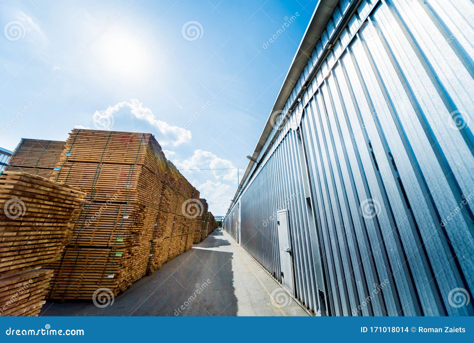 Lumber Ready for Loading into a Dry Kiln. Wood Drying in Containers ...