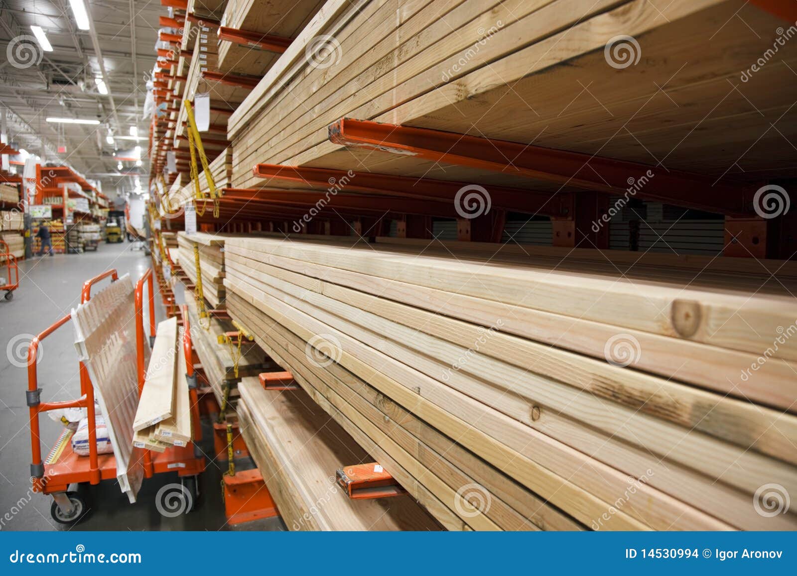 Lumber stack stock photo. Image of orange, hardware, warehouse - 14530994