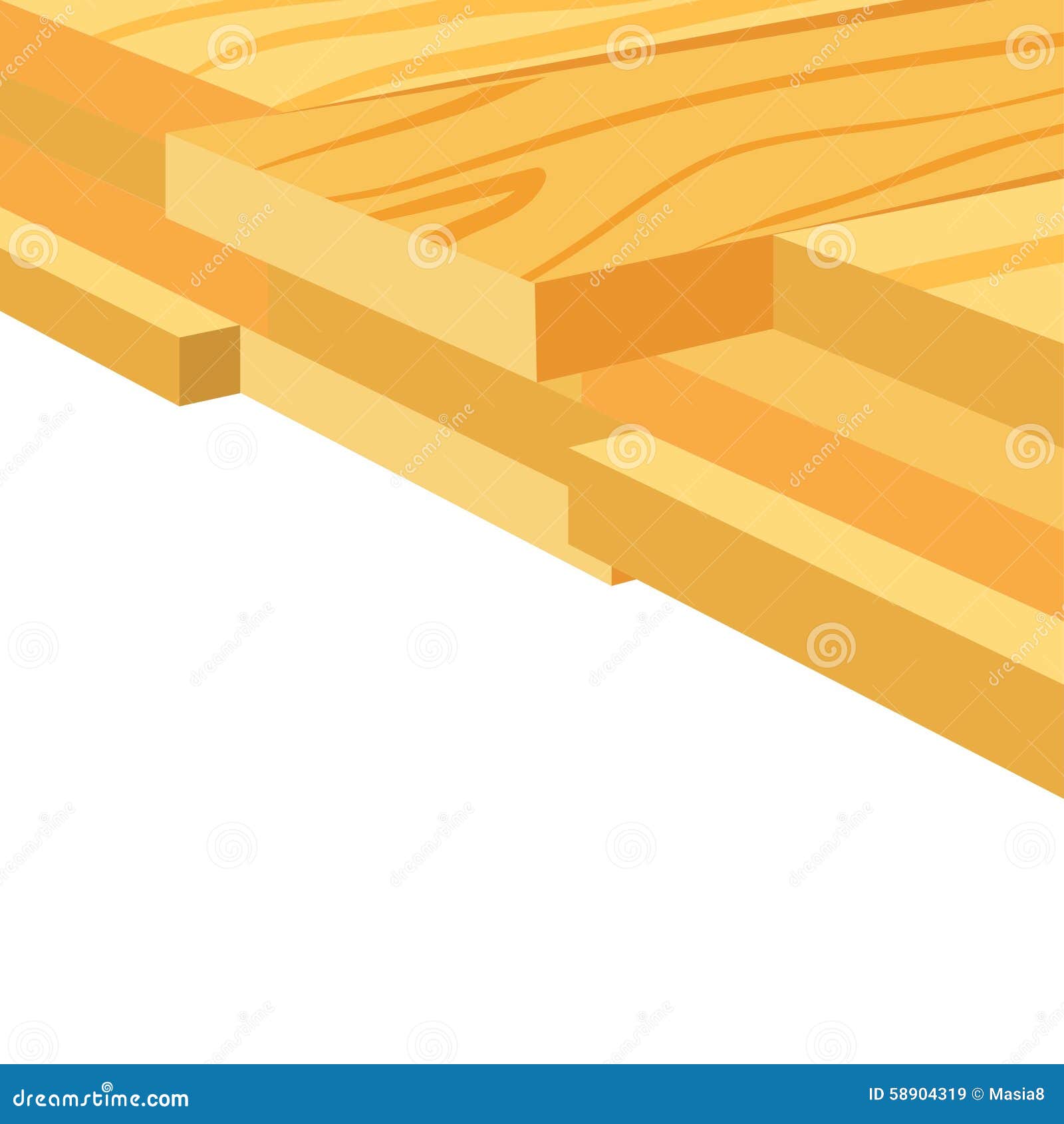 Lumber (timber), Stack of Wooden Planks (bars), Stock Illustration ...