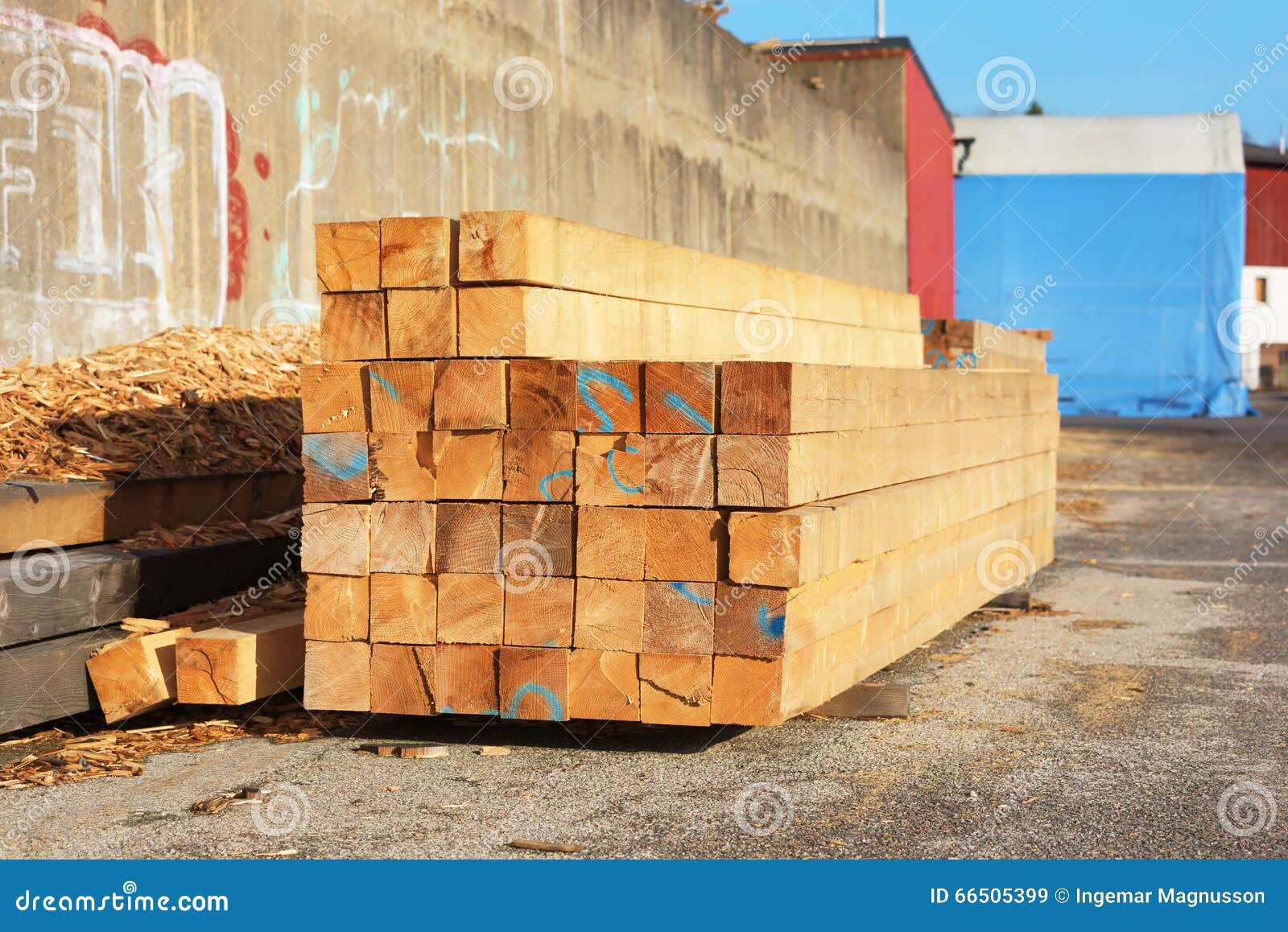 At the lumber yard stock image. Image of structure, plank - 66505399