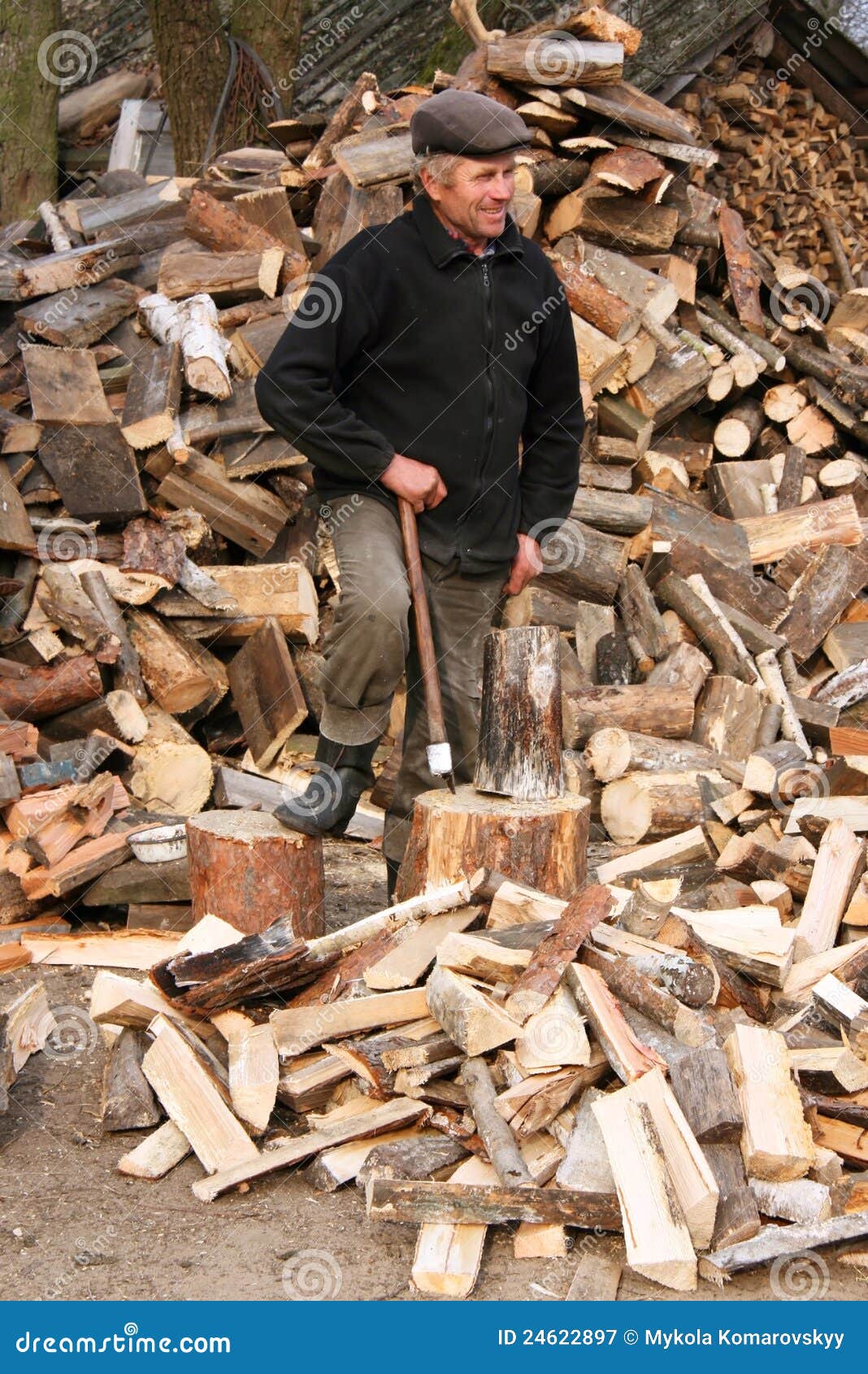 Lumberjack stock image. Image of lumberjack, outdoors - 24622897