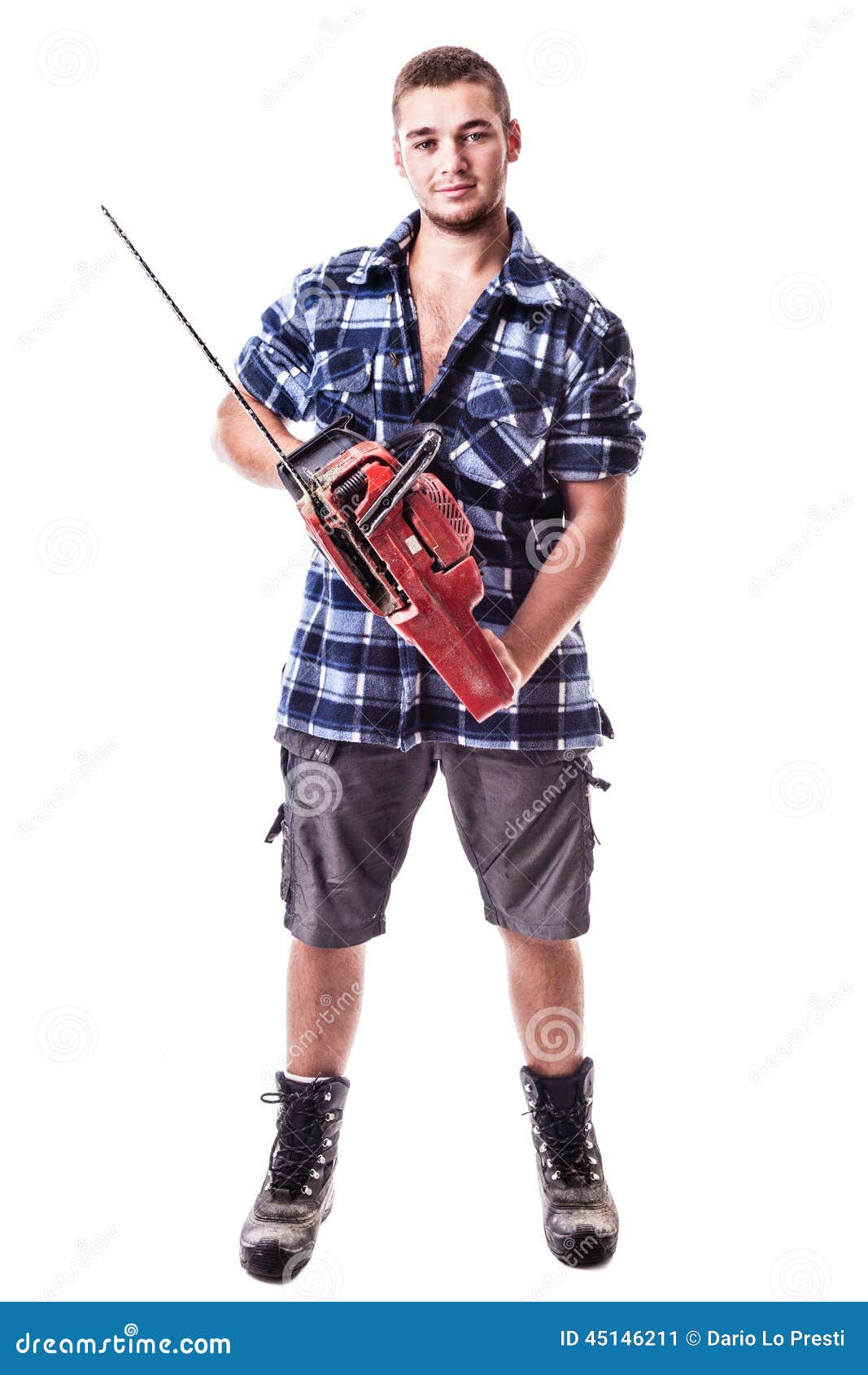 Lumberjack immagine stock. Immagine di maschio, legname - 45146211