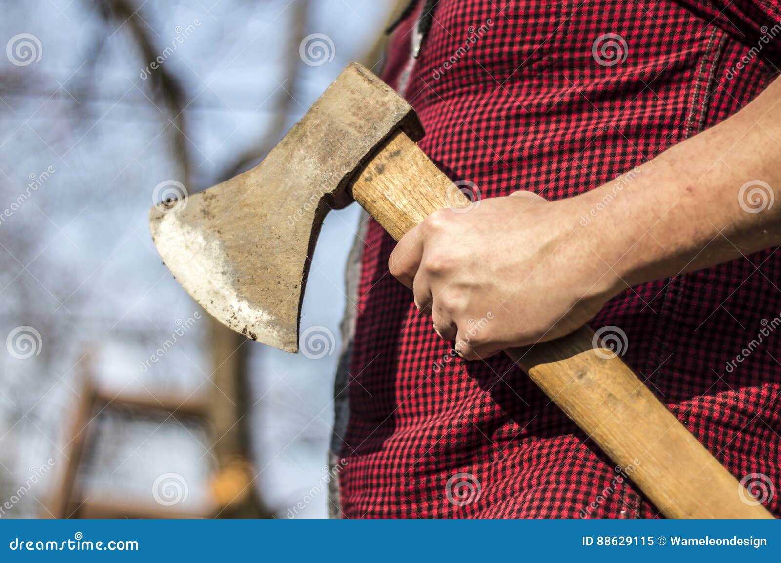 Lumberjack stock image. Image of forester, adult, craftsperson - 88629115