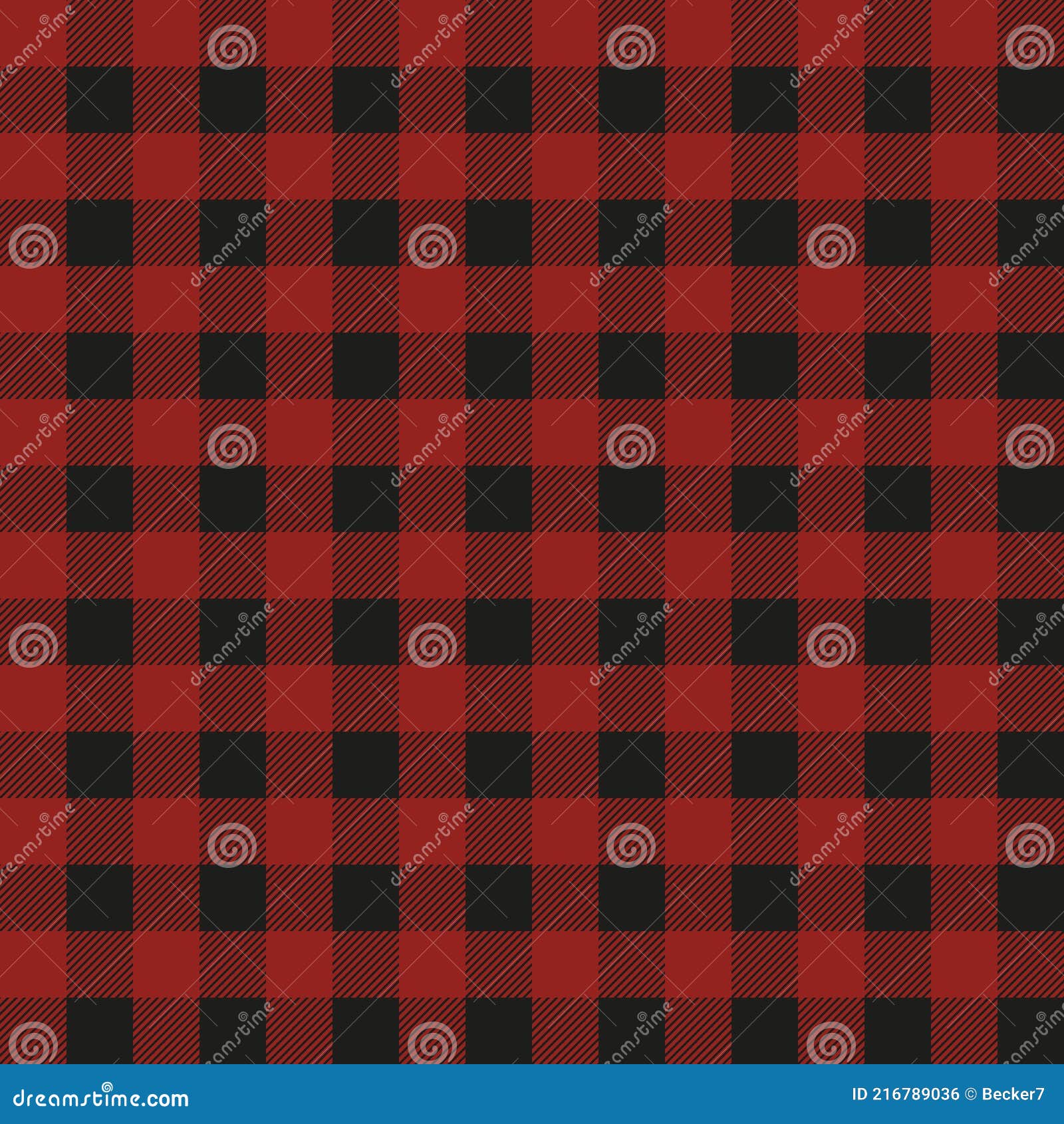 Lumberjack Plaid Seamless Pattern. Vector Textile Template Stock Vector ...