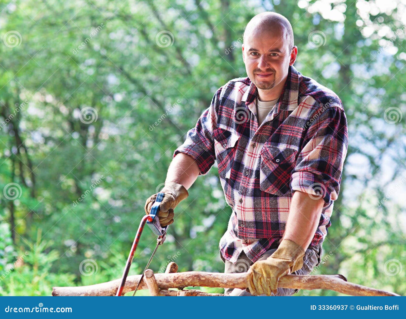 Lumberjack stock image. Image of trunk, casual, male - 33360937