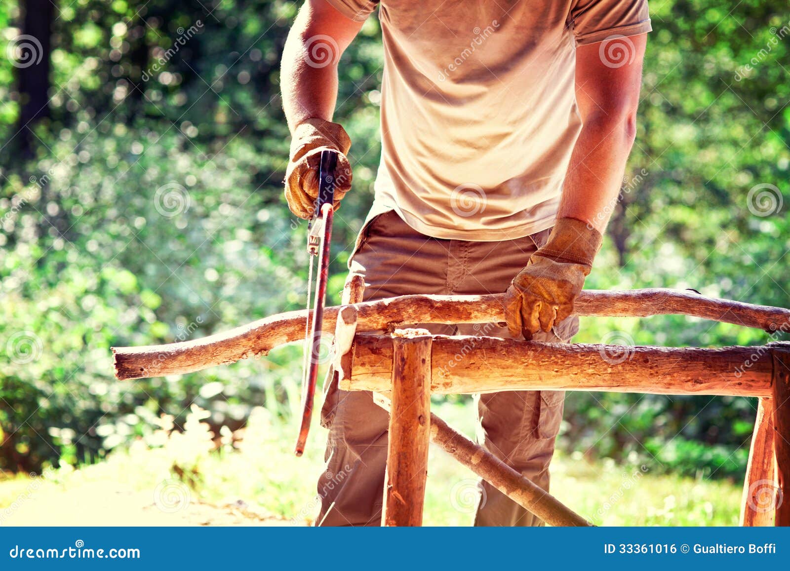 Lumberjack stock photo. Image of trunk, handsome, forest - 33361016