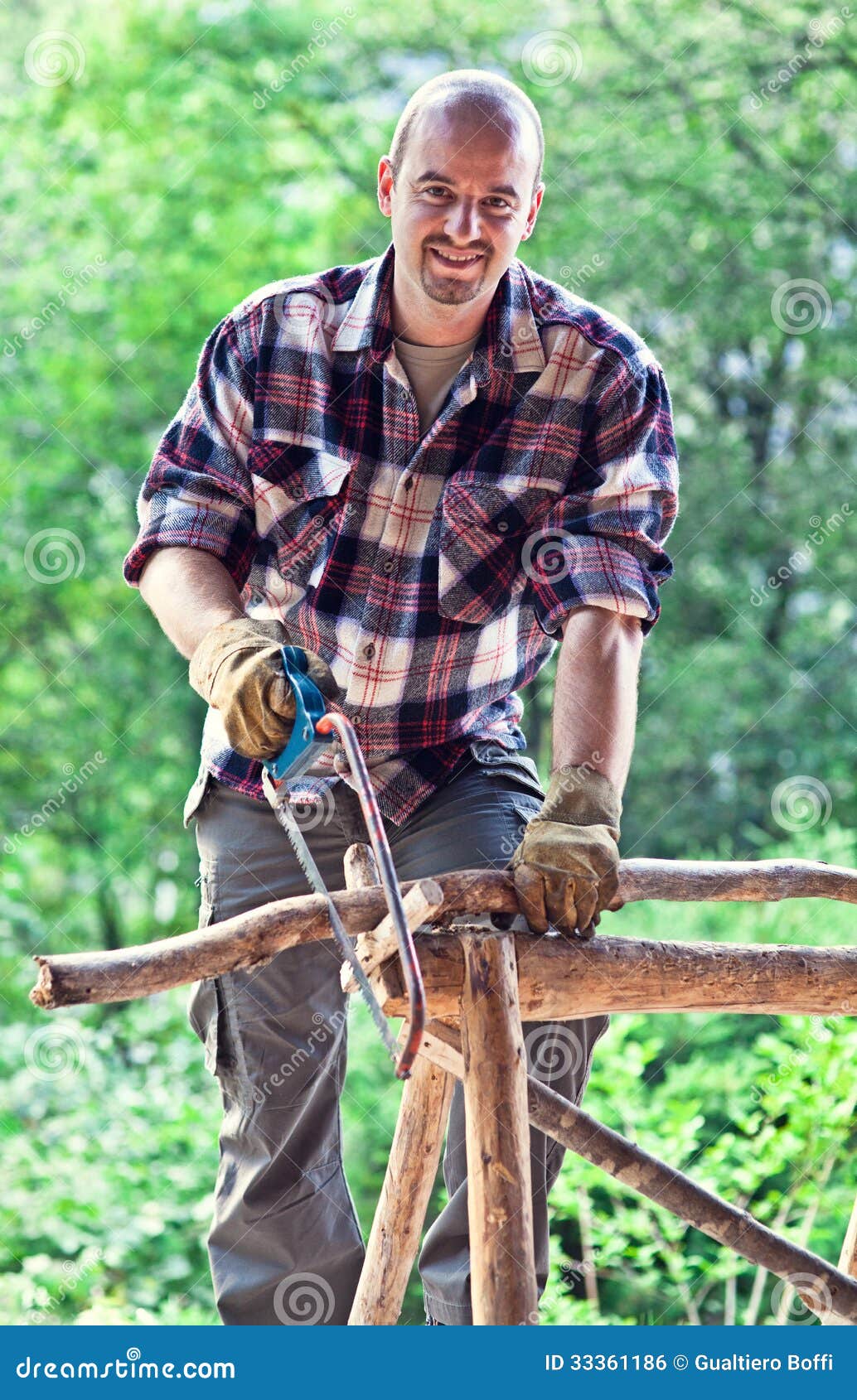 Lumberjack stock photo. Image of face, forest, casual - 33361186