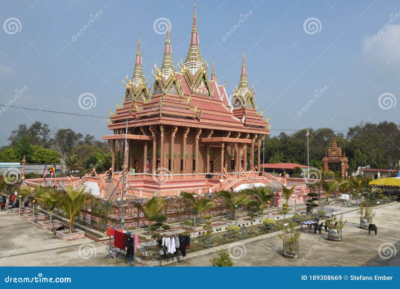 Buddhist Monastery at the Monastic Zone of Lumbini in Nepal Editorial ...