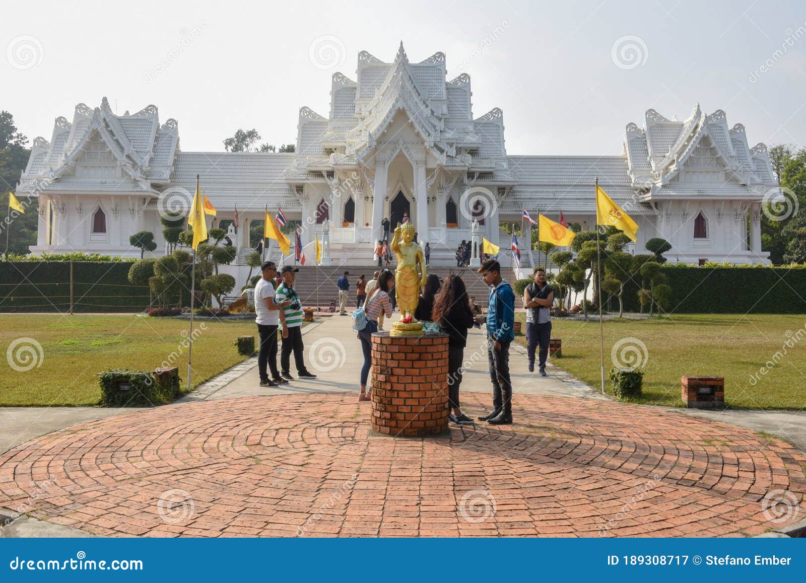 Thai Buddhist Monastery at the Monastic Zone of Lumbini in Nepal ...
