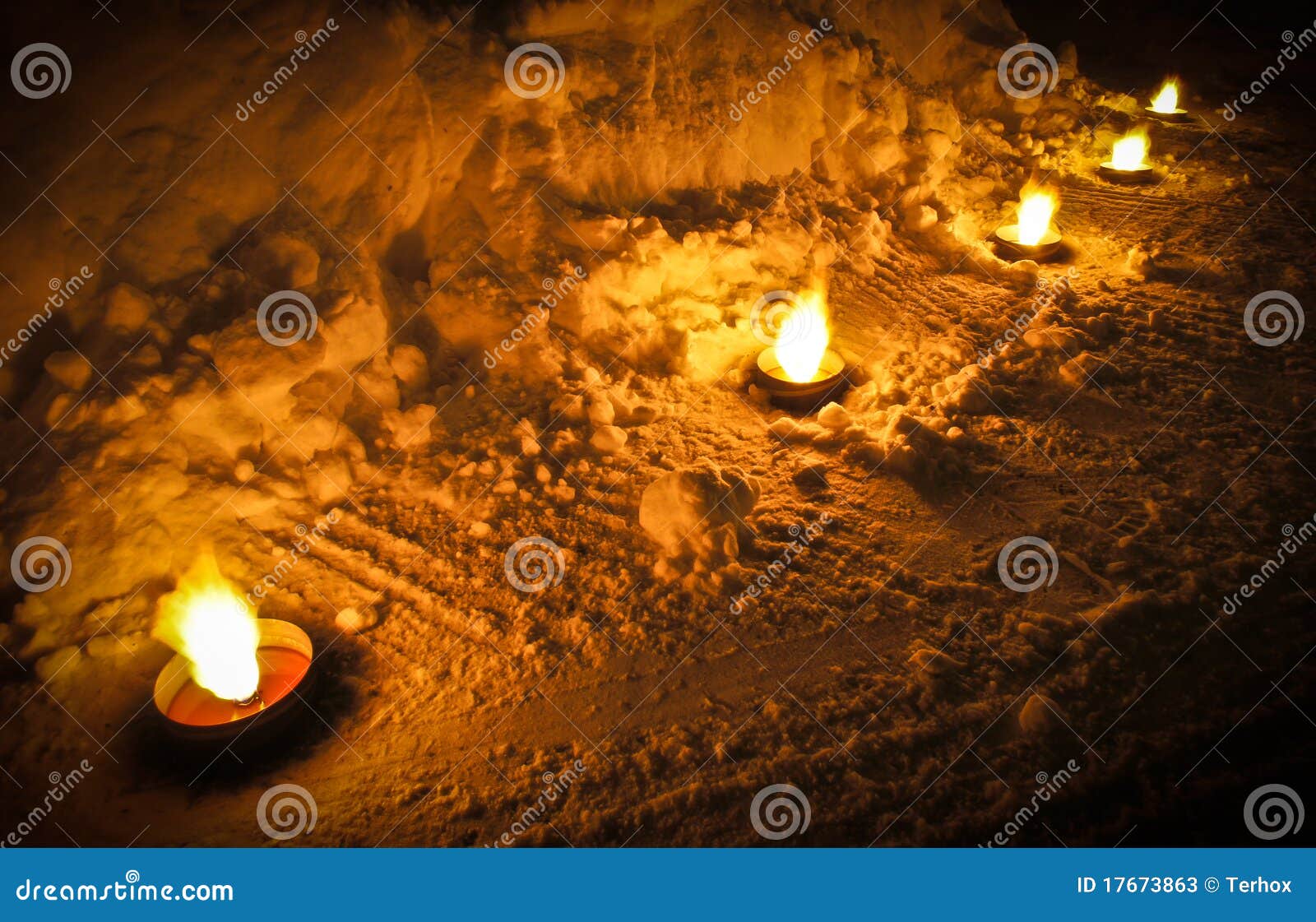 Luminaries stock image. Image of candles, luminary, outdoor - 17673863