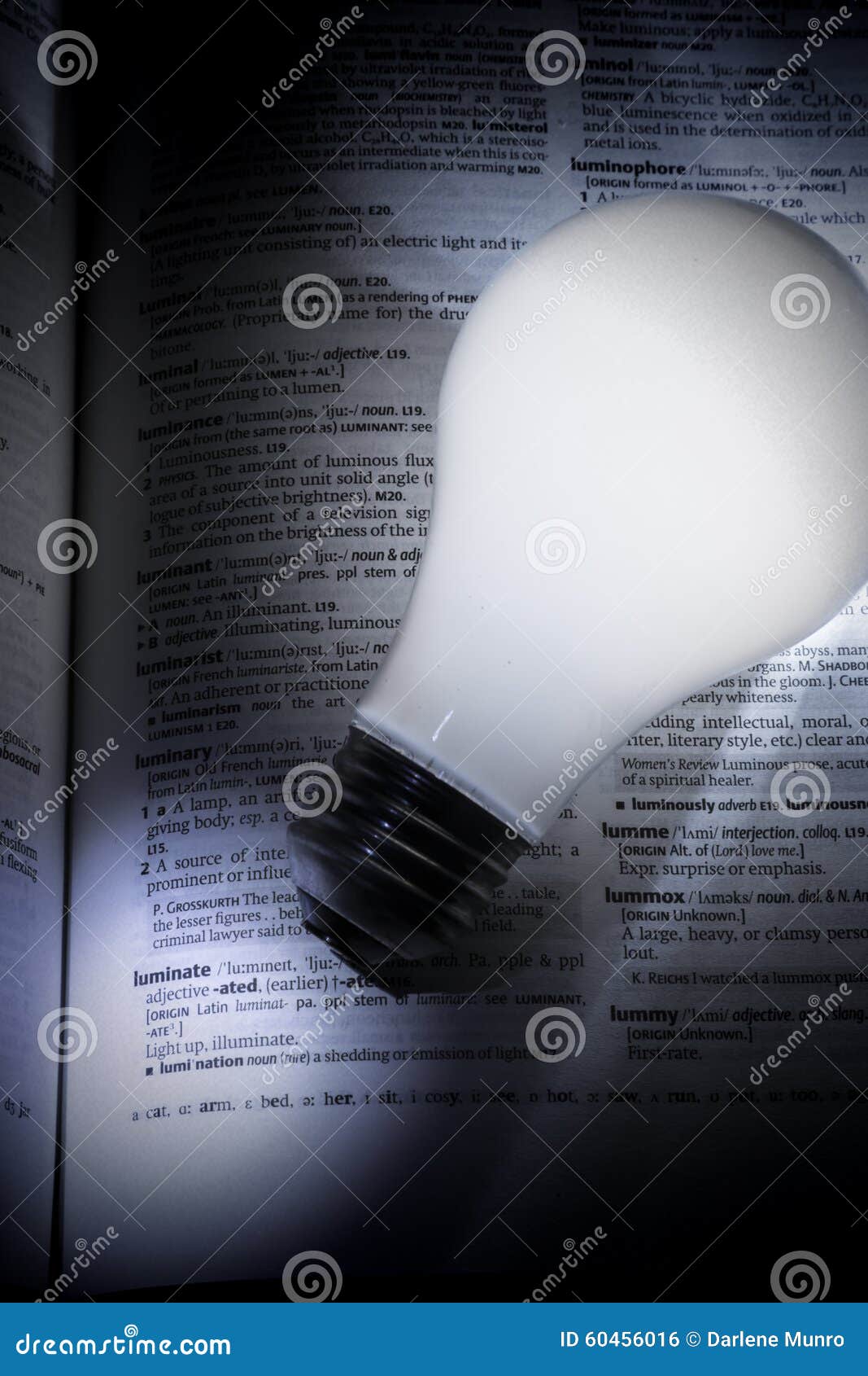 Luminated Light Builb Shining on Luminate Editorial Photo - Image of ...