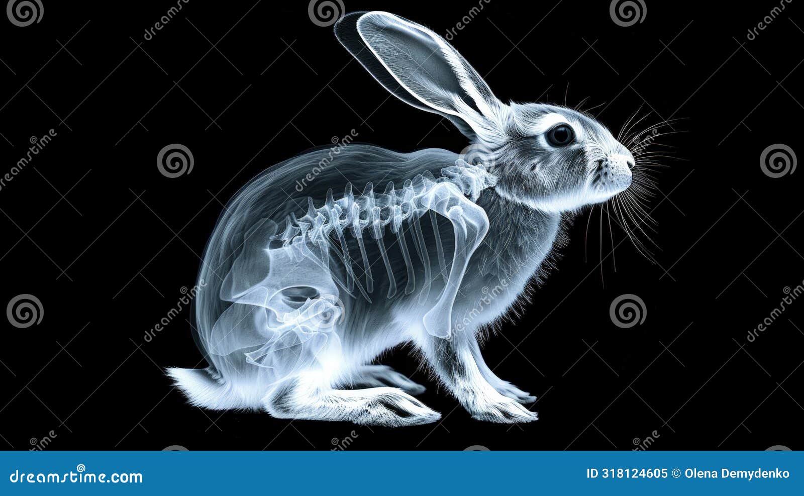 Luminescent Vision: a Glimpse Inside the Shadowed Rabbit. X-ray Scan of ...