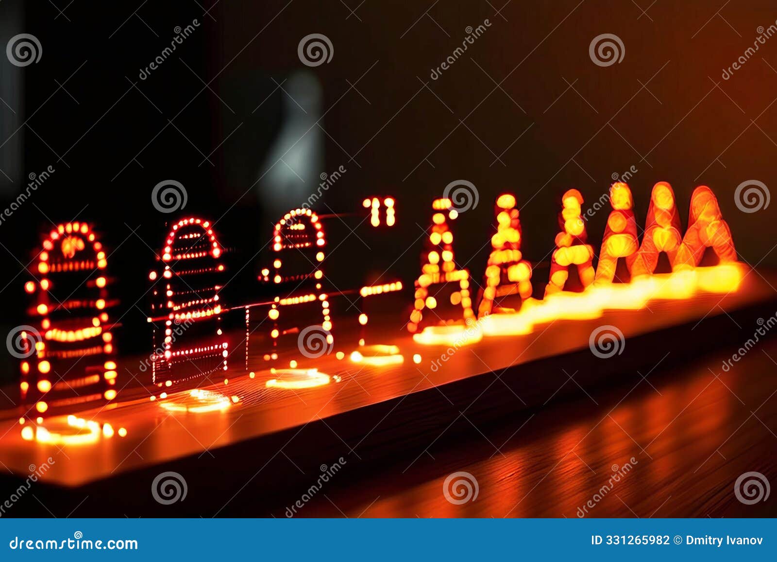 Luminogram Ascii Art a Luminogram of Summit Lights with Ascii a Stock ...