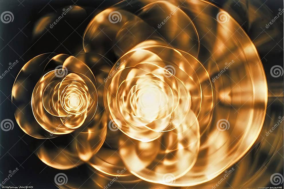 Luminogram of Circles Overlapping Circles of Light Creating a Hy Stock ...