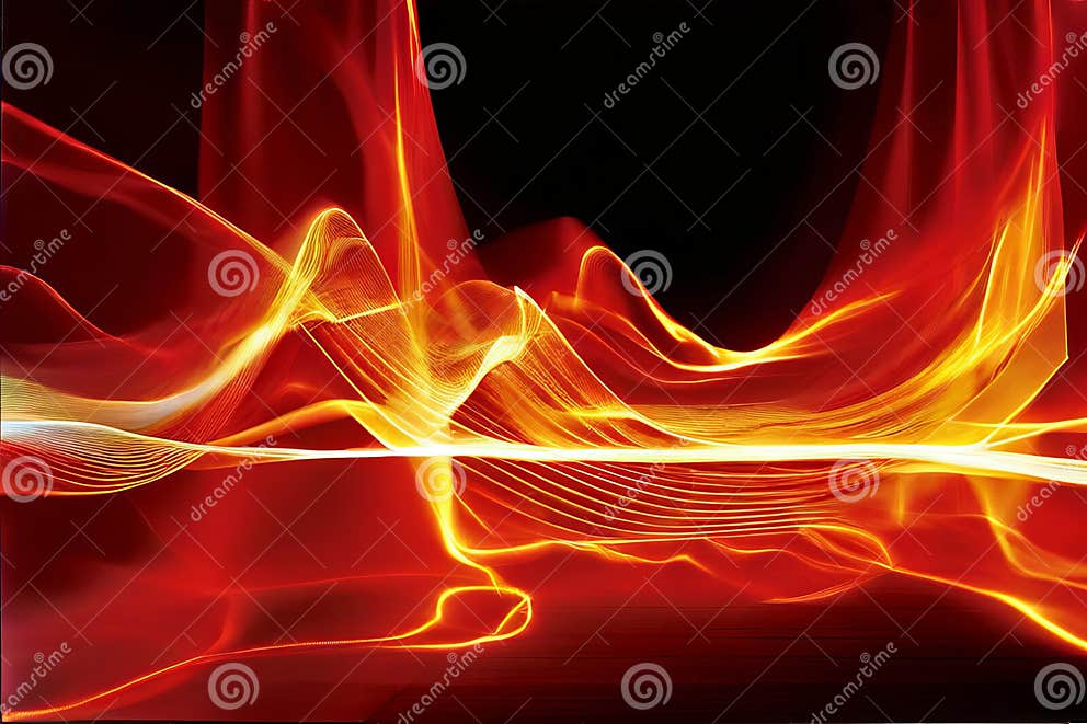 Luminogram Digital Collage Light Trails Woven into a Layered Dig Stock ...