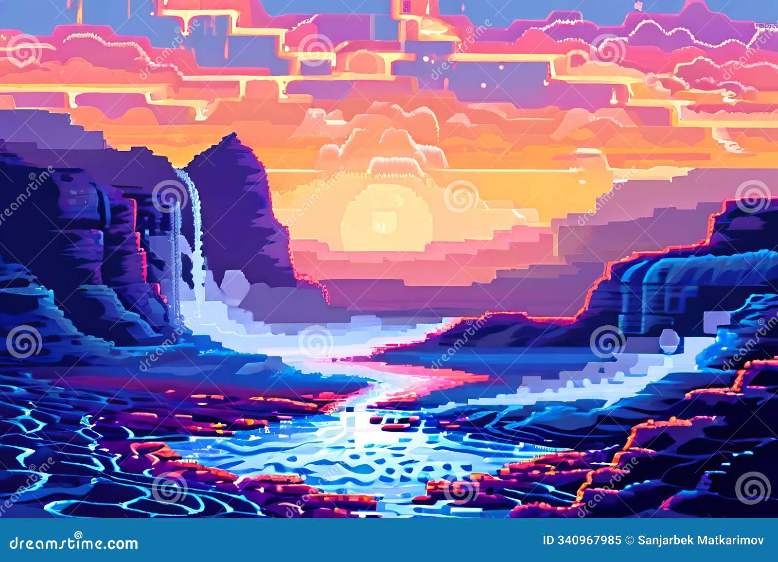 Luminogram Pixel Art A Glowing Outline Of A Cat's Face In Lumino ...