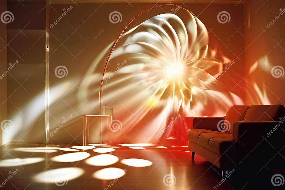 Luminogram Using Light Patterns To Create Radiant and Abstract I Stock ...