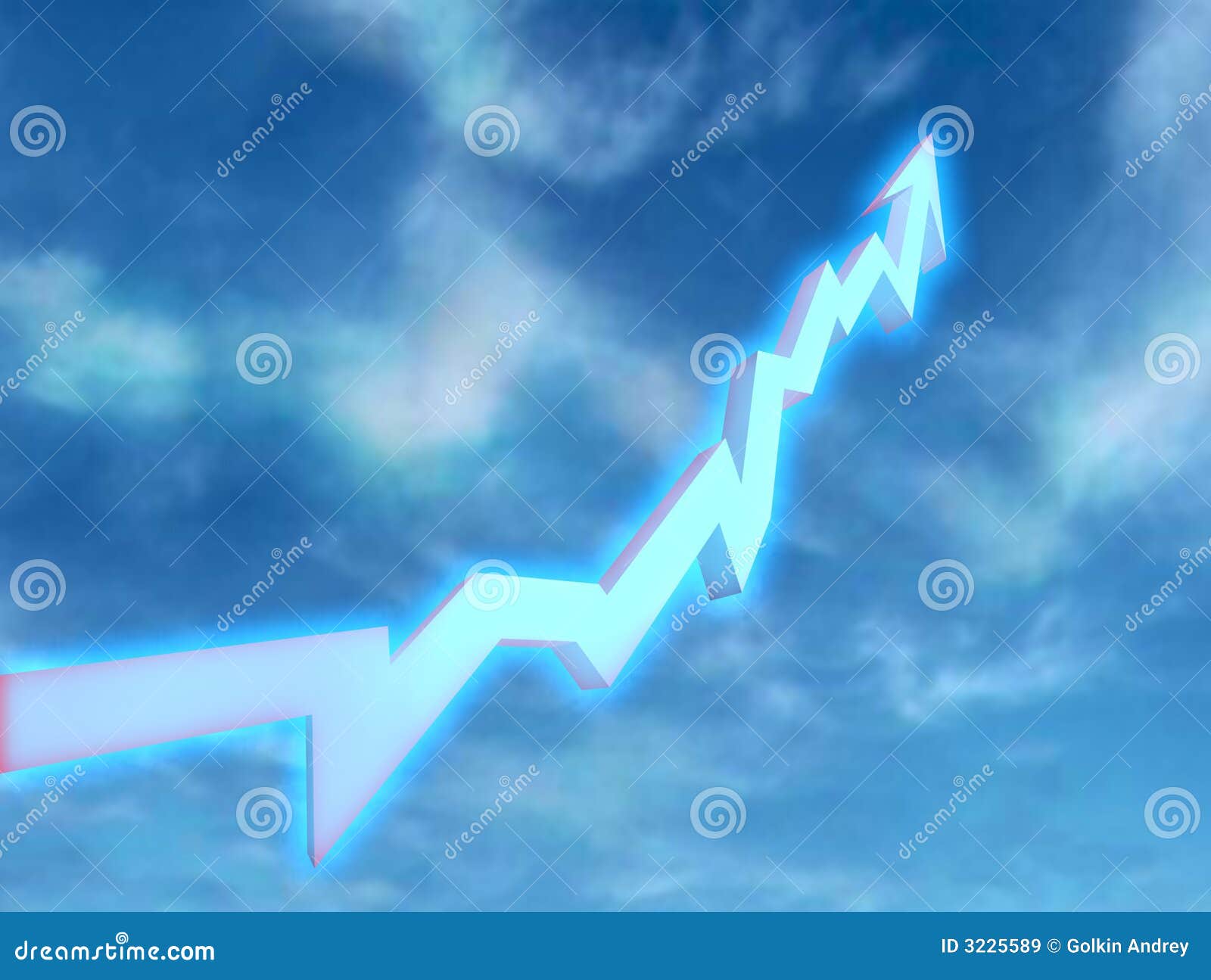 The luminous arrow stock illustration. Illustration of making - 3225589