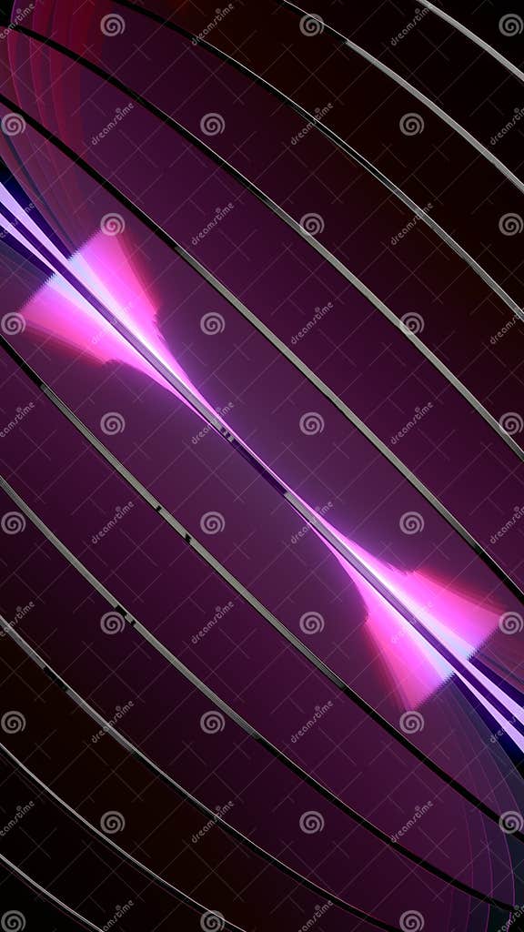 Luminous Background With Shiny Glass Plates Trendy 3d Rendering Digital Illustration Stock