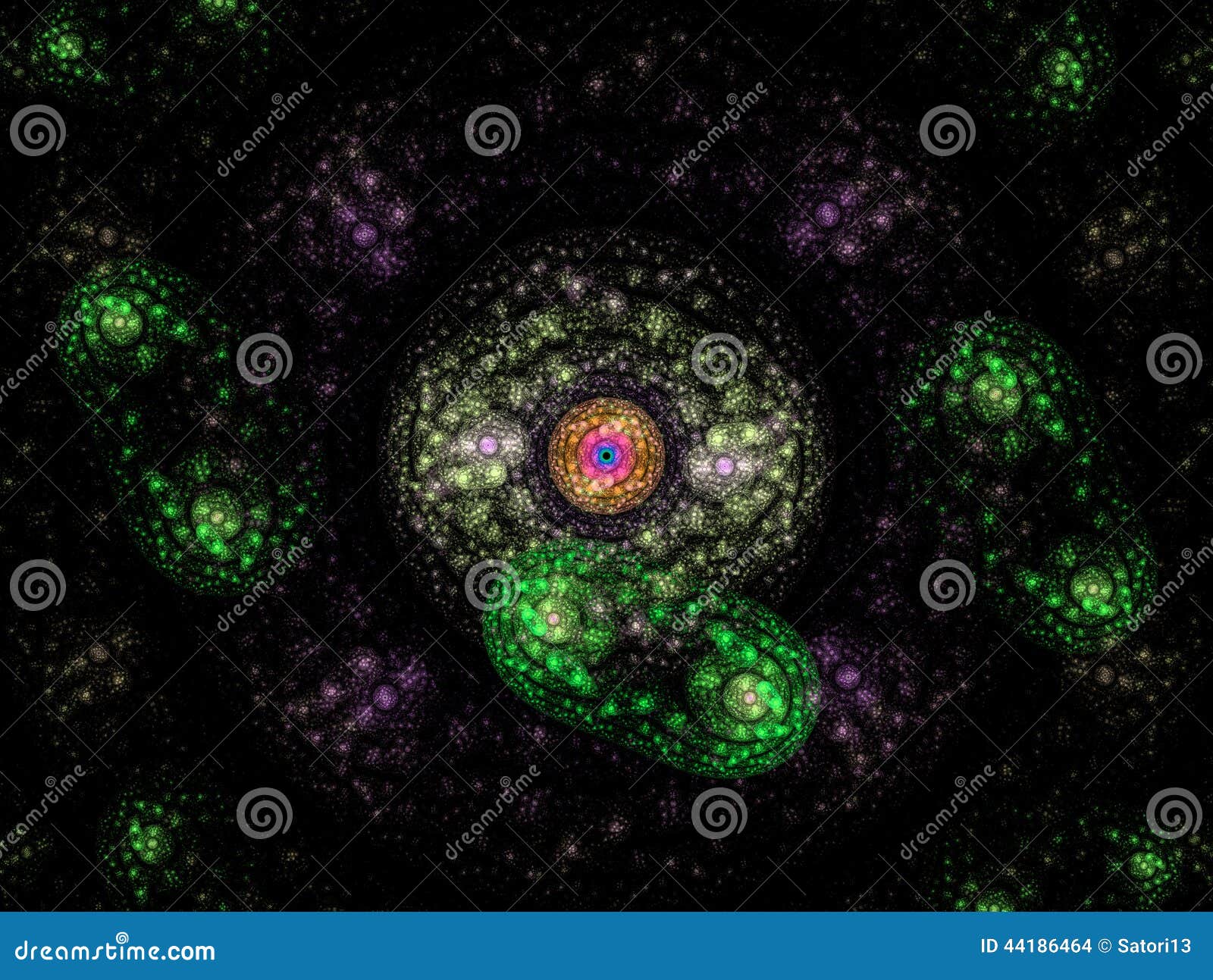 Luminous bacteria stock illustration. Illustration of biology - 44186464