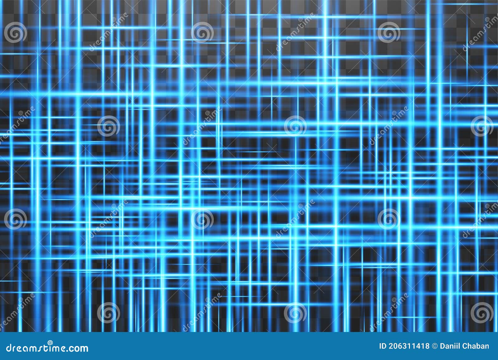 Luminous Blue Abstract Sparkling Lined Background. Premium Stock Vector ...
