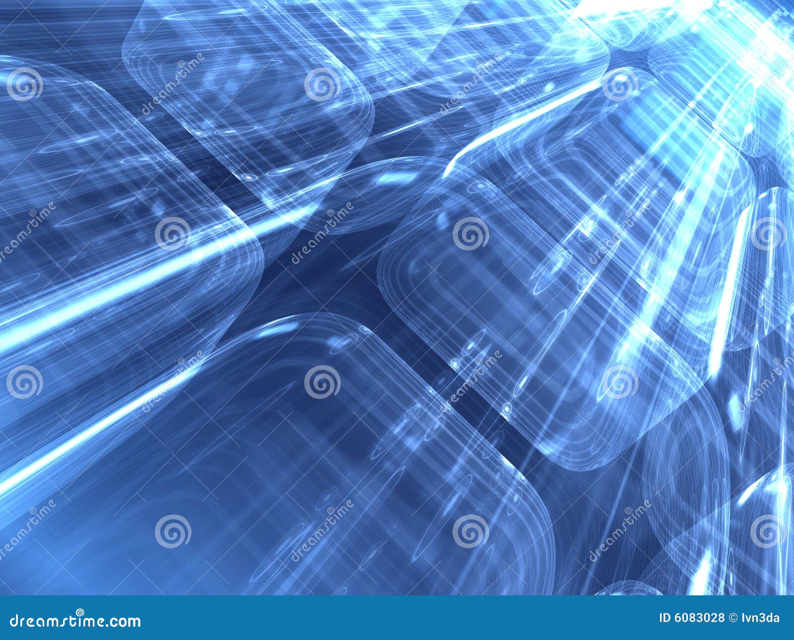 Luminous blue background stock illustration. Illustration of travel ...