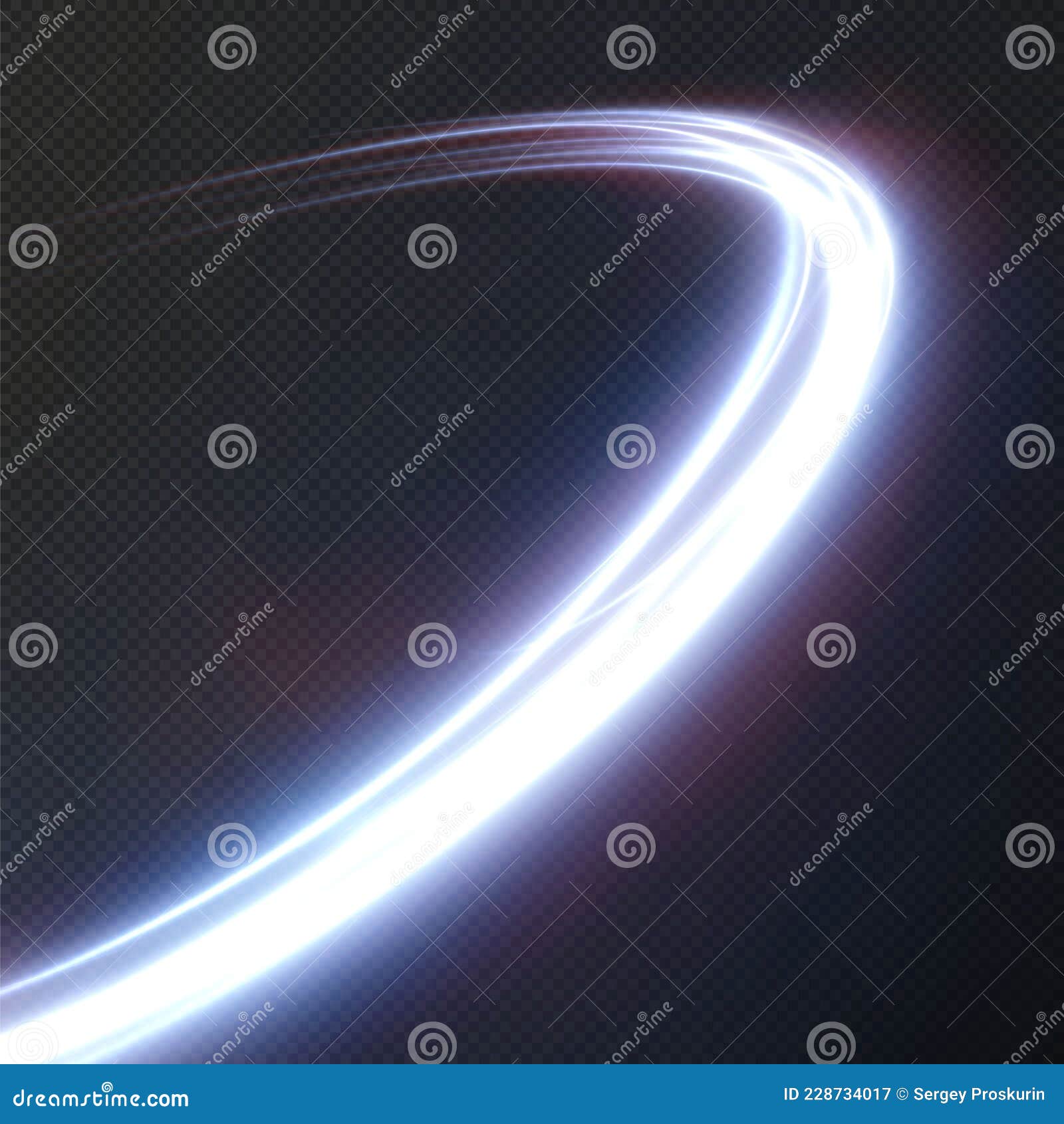 Luminous Blue Lines of Speed. Light Glowing Effect. Abstract Motion ...