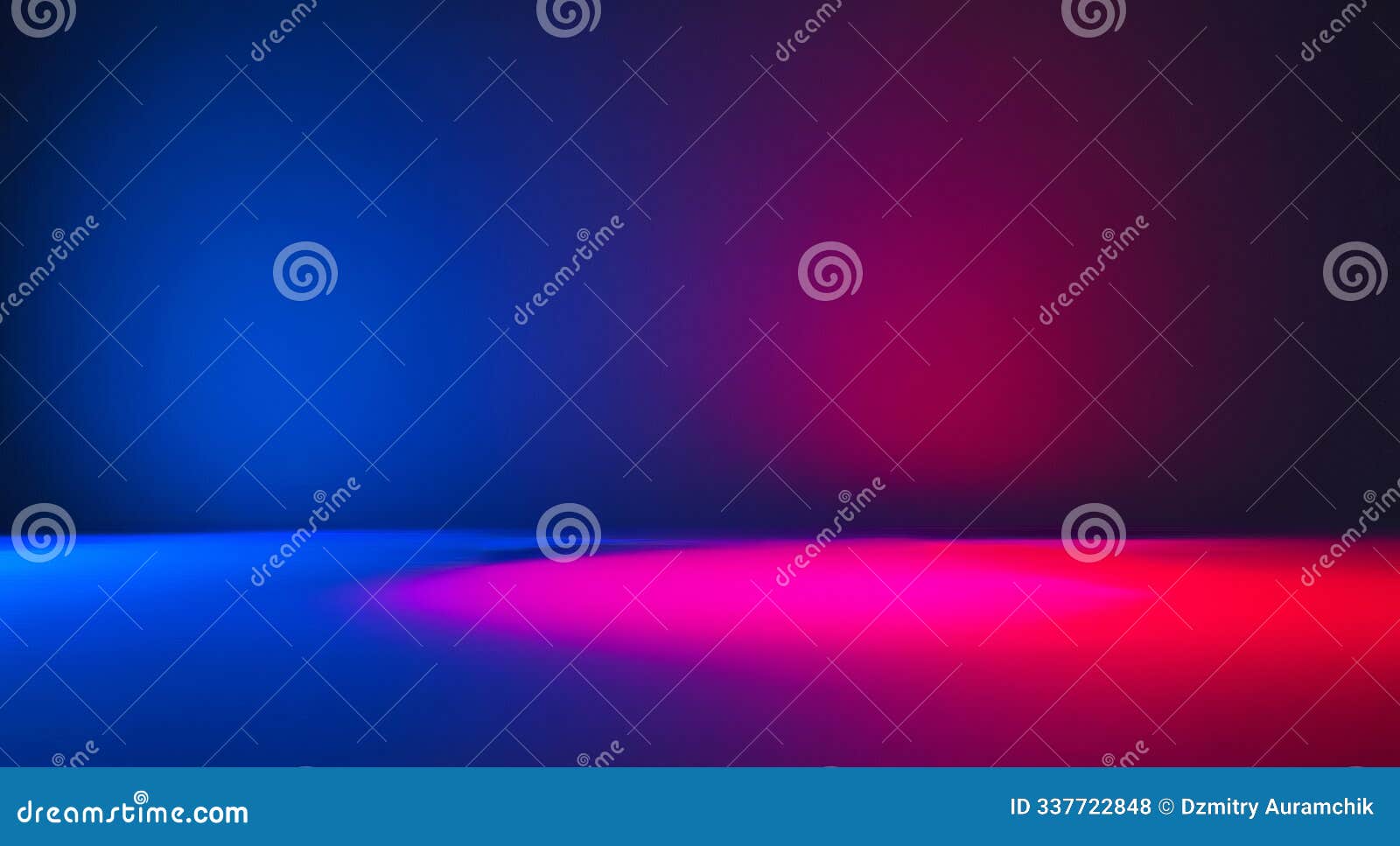 Luminous Blue-red Abstract Flash Rays on a Dark Background, Blurred ...