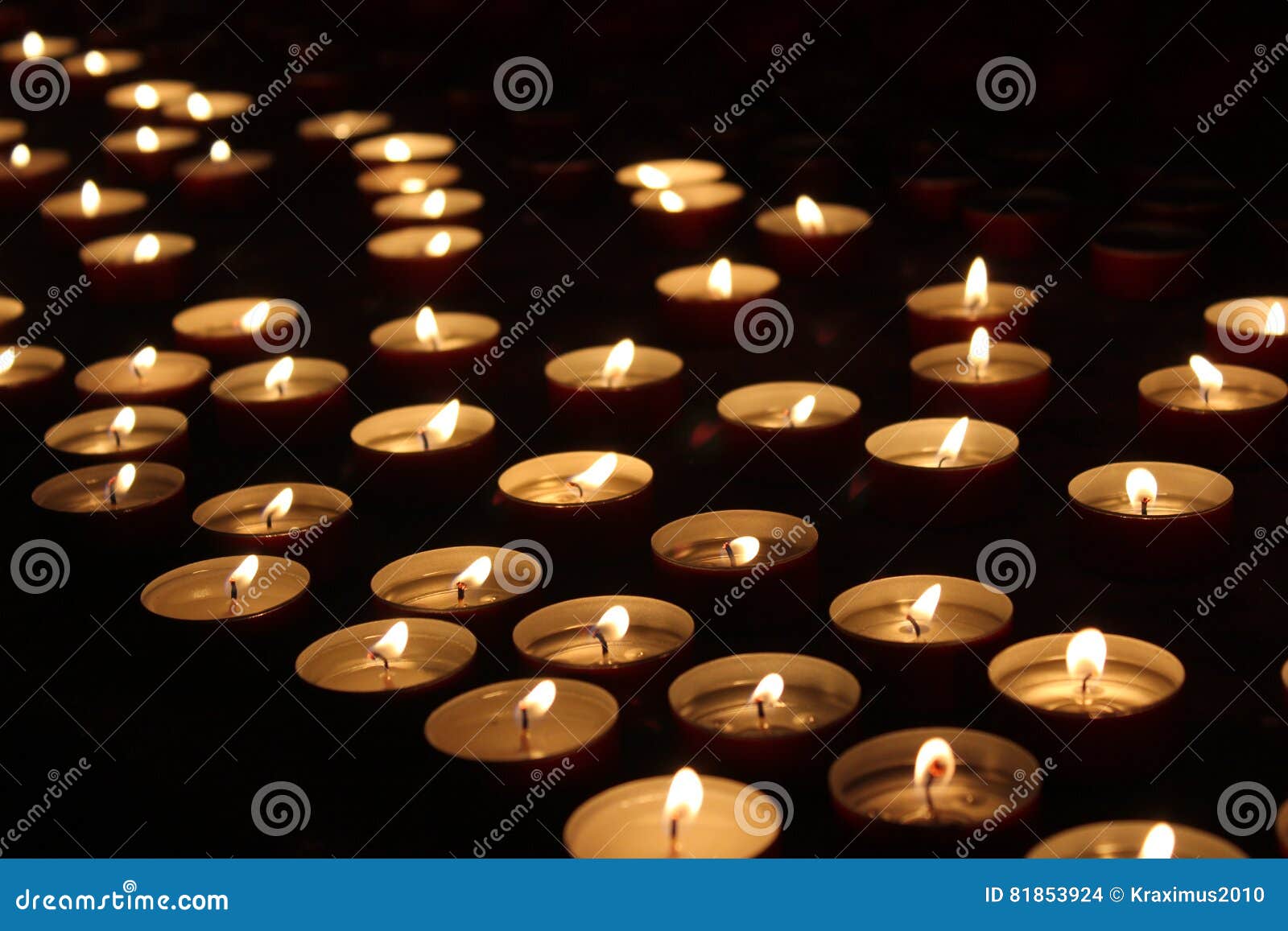 Luminous Candles Arranged Optimally Stock Photo - Image of season ...
