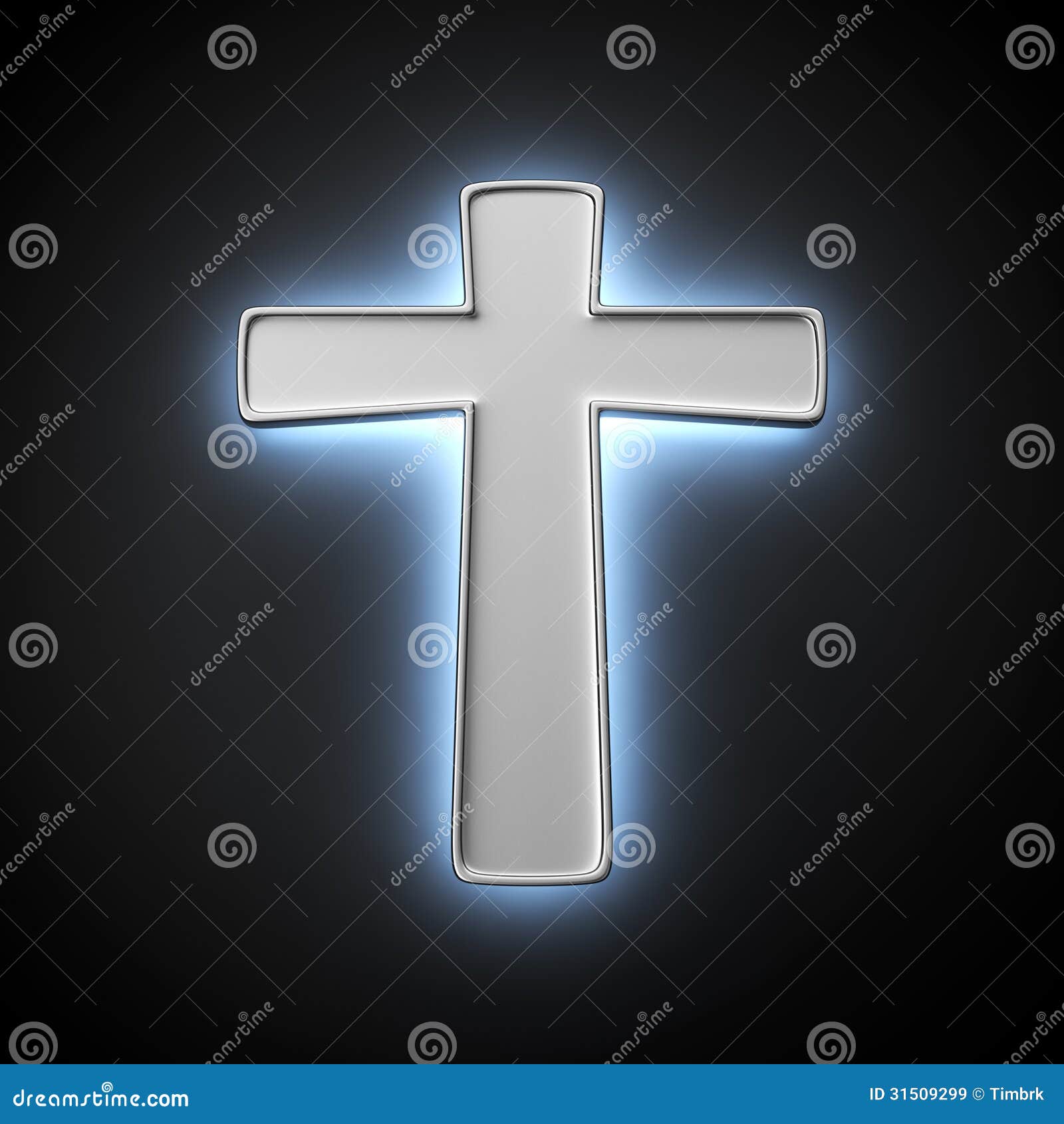 Luminous cross stock illustration. Illustration of christianity - 31509299