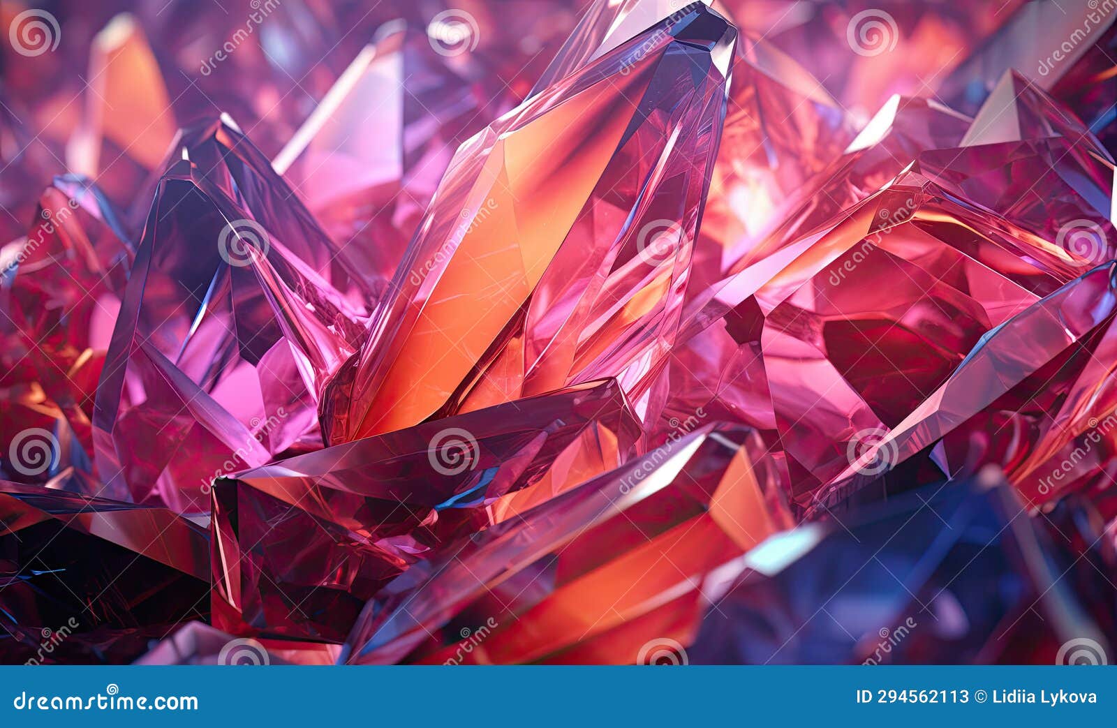 Luminous Crystals Emanate a Gentle Glow. AI Generative Stock Image ...