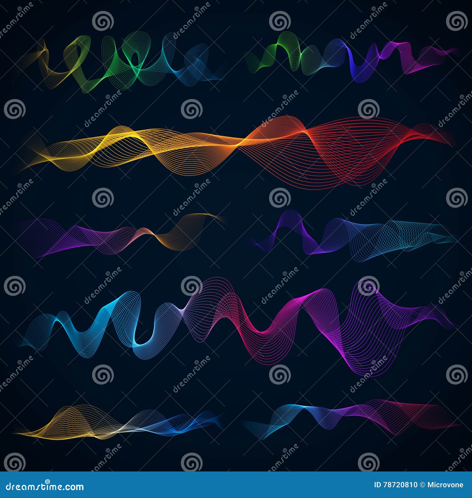 Wave Energy Sonar Signal Extending Background Stock Photography ...