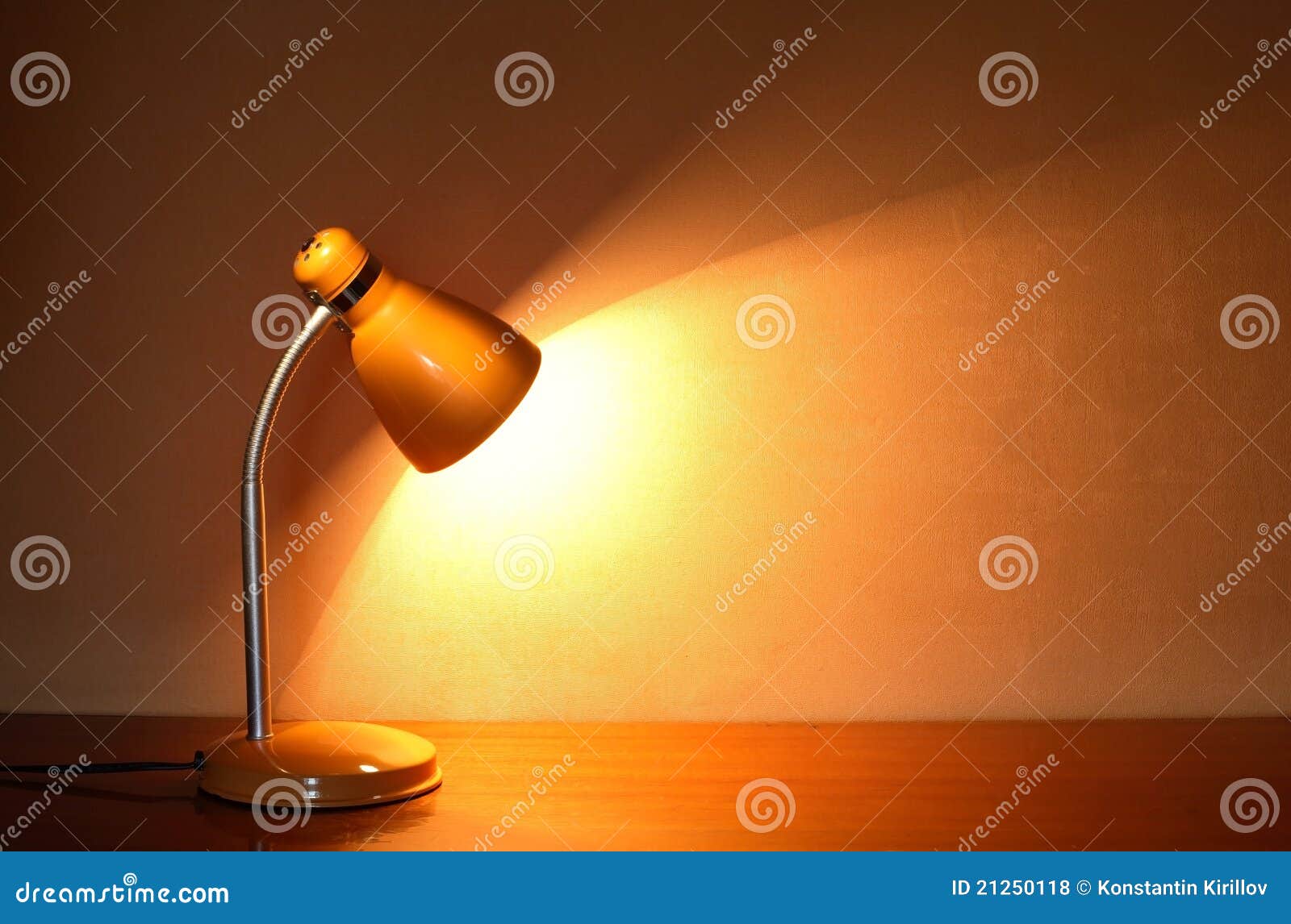 Luminous Desk Lamp stock photo. Image of equipment, office - 21250118