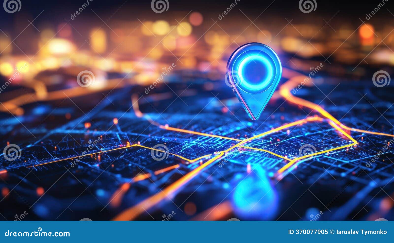 Geospatial Map Technology Royalty-Free Illustration | CartoonDealer.com ...