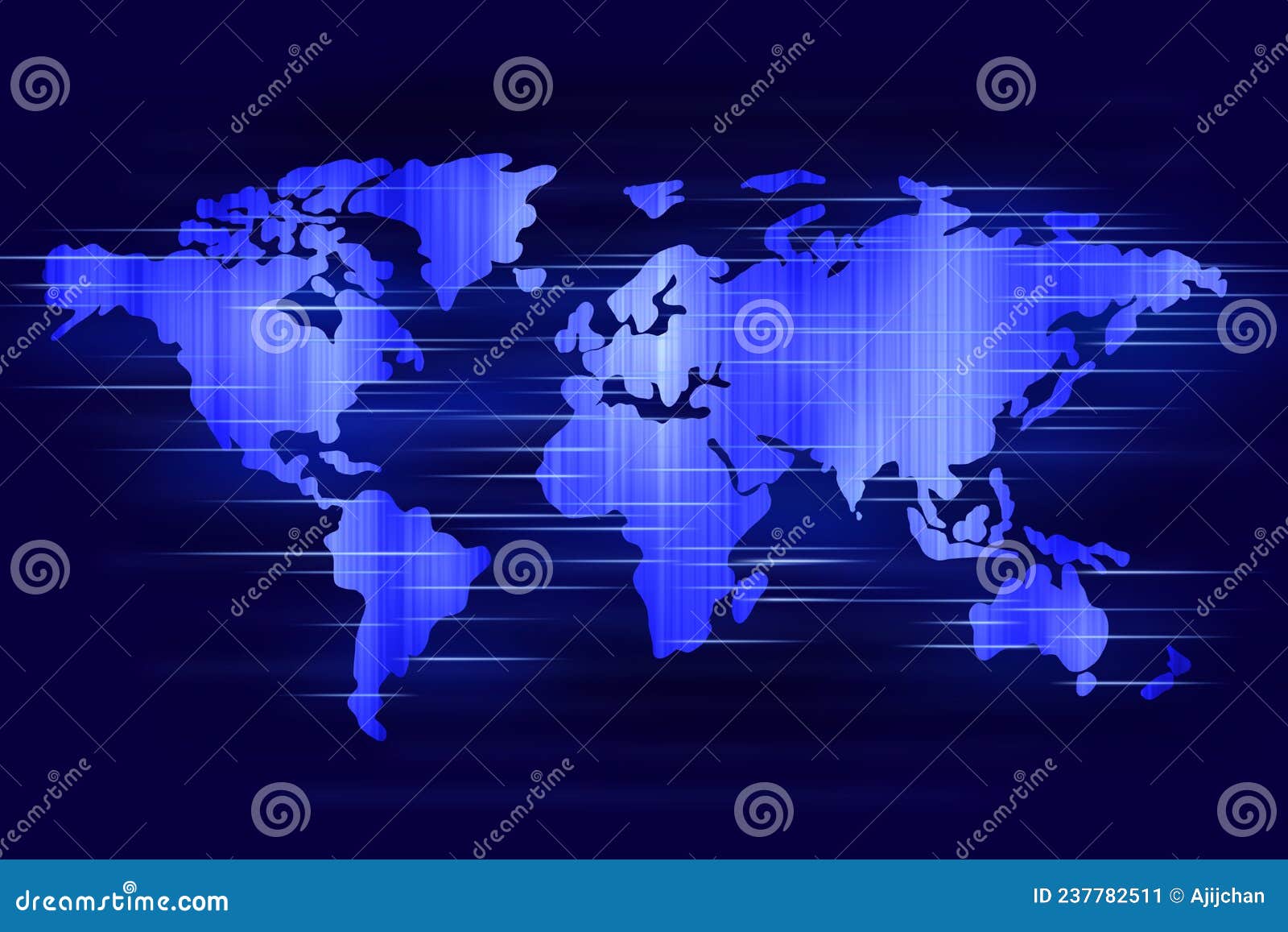 Luminous World Map Vector Illustration | CartoonDealer.com #6617966