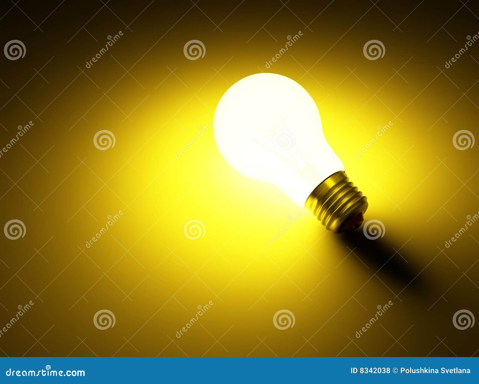 Luminous lamp stock illustration. Illustration of idea - 8342038