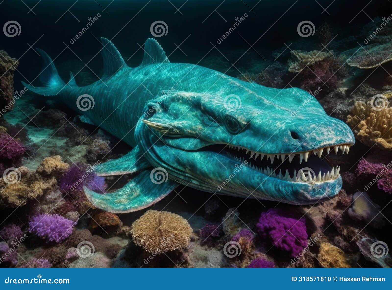 The Luminous Leviathan Unveiled in a Mesmerizing Portrait Stock ...