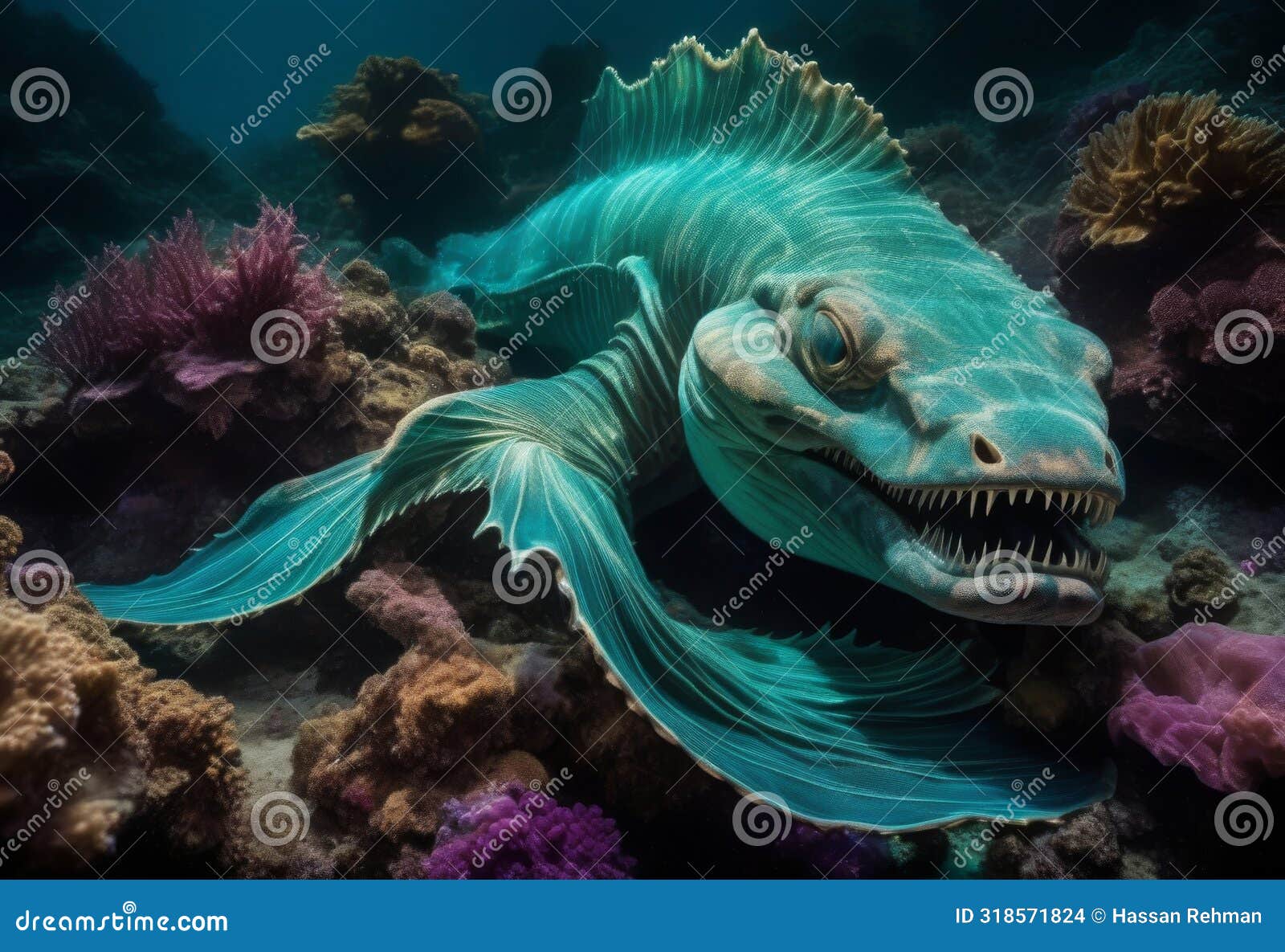 The Luminous Leviathan Unveiled in a Mesmerizing Portrait Stock ...