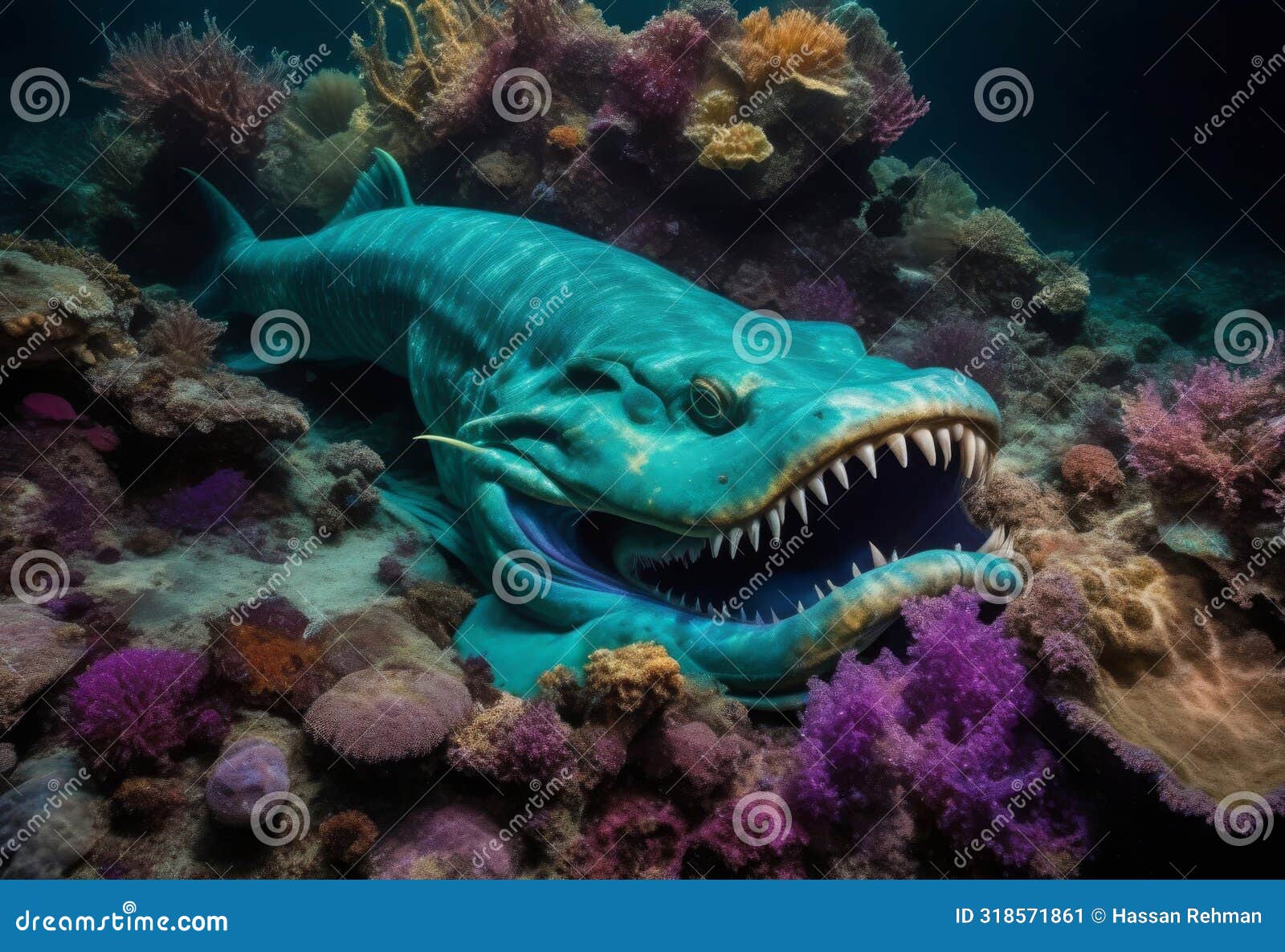 The Luminous Leviathan Unveiled in a Mesmerizing Portrait Stock ...