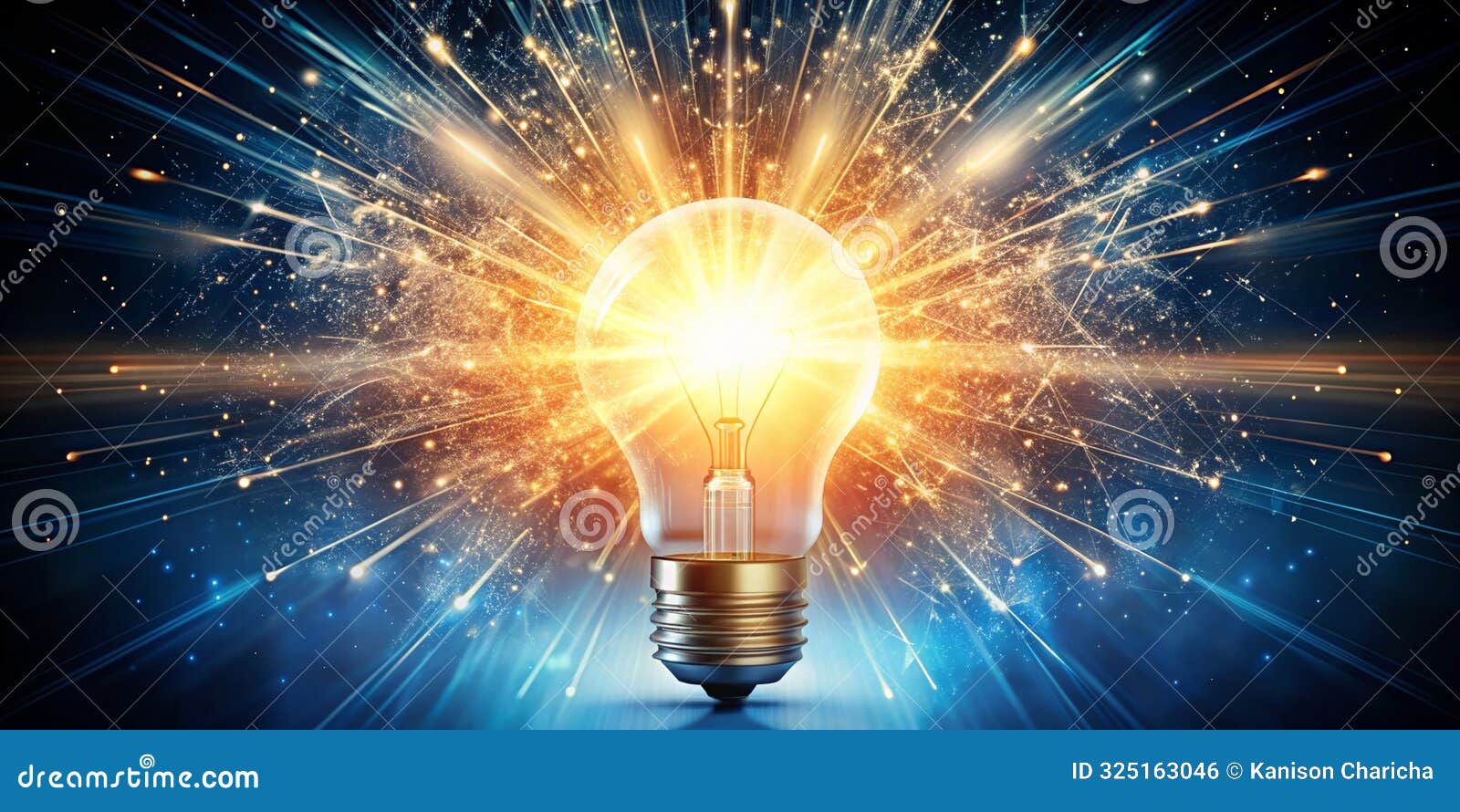 Luminous Liberation Exploding Ideas Generative by AI Stock Illustration ...