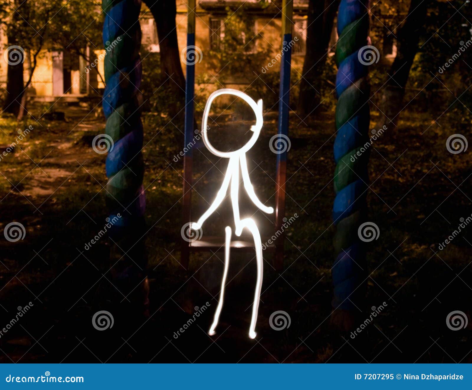 Luminous man stock image. Image of outdoors, luminosity - 7207295