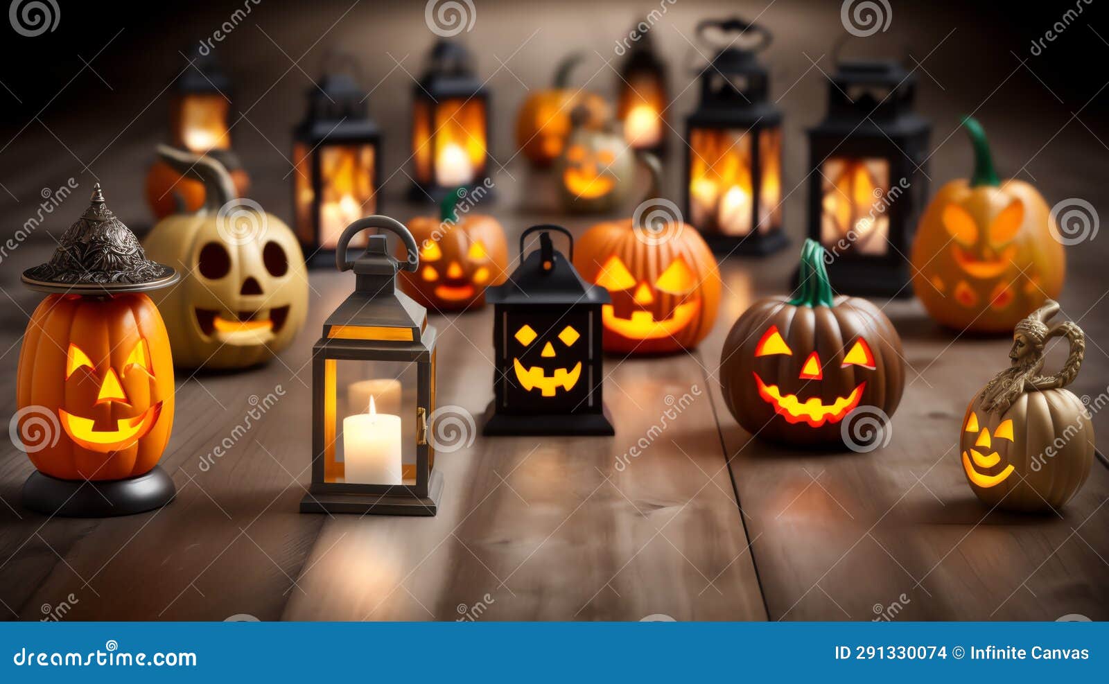 Luminous Miniatures: a Halloween Tableau of Tiny Glowing Delights (AI ...